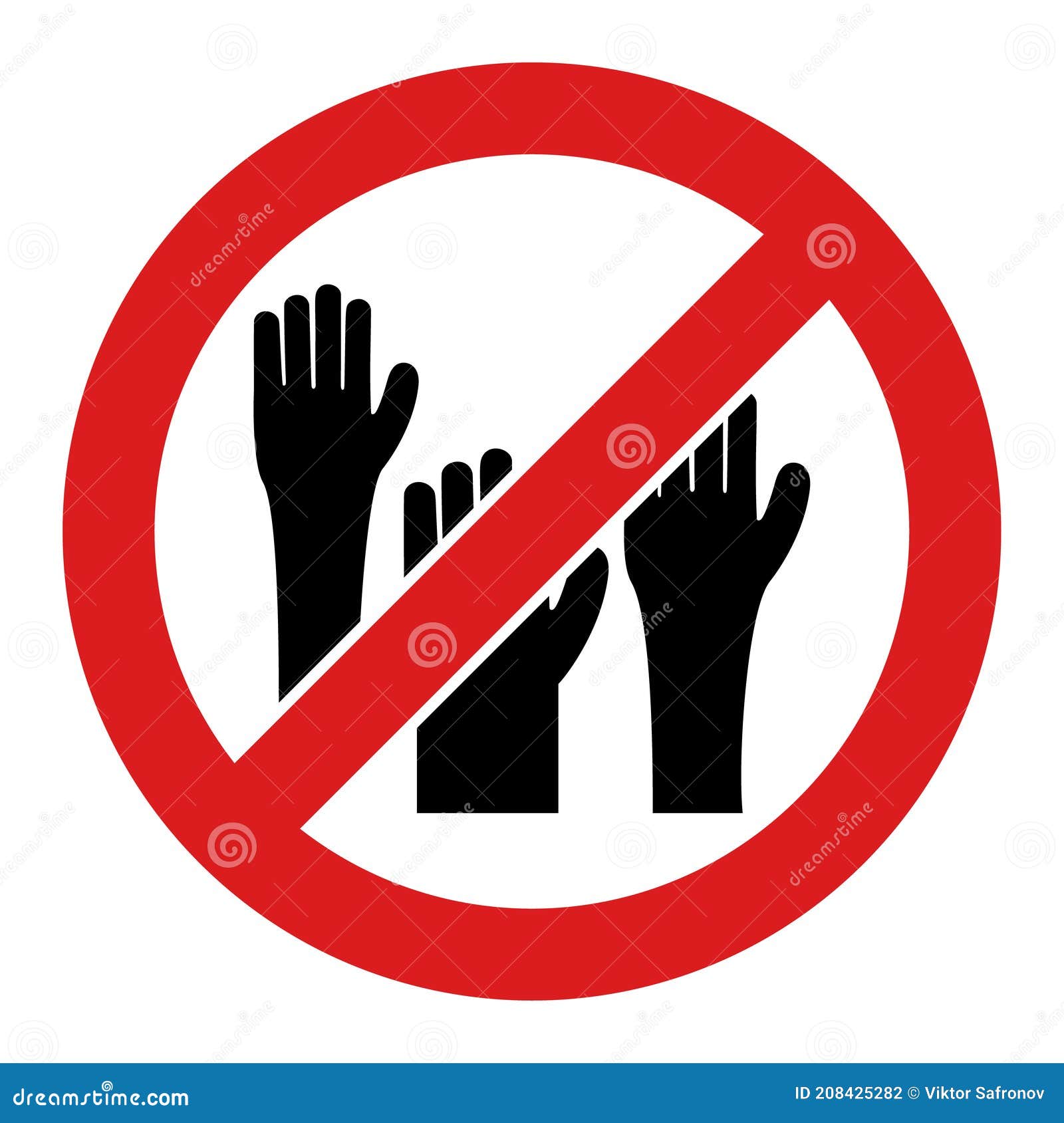 No Voting Allowed Warning Sign Vector Design Graphics Illustration ...