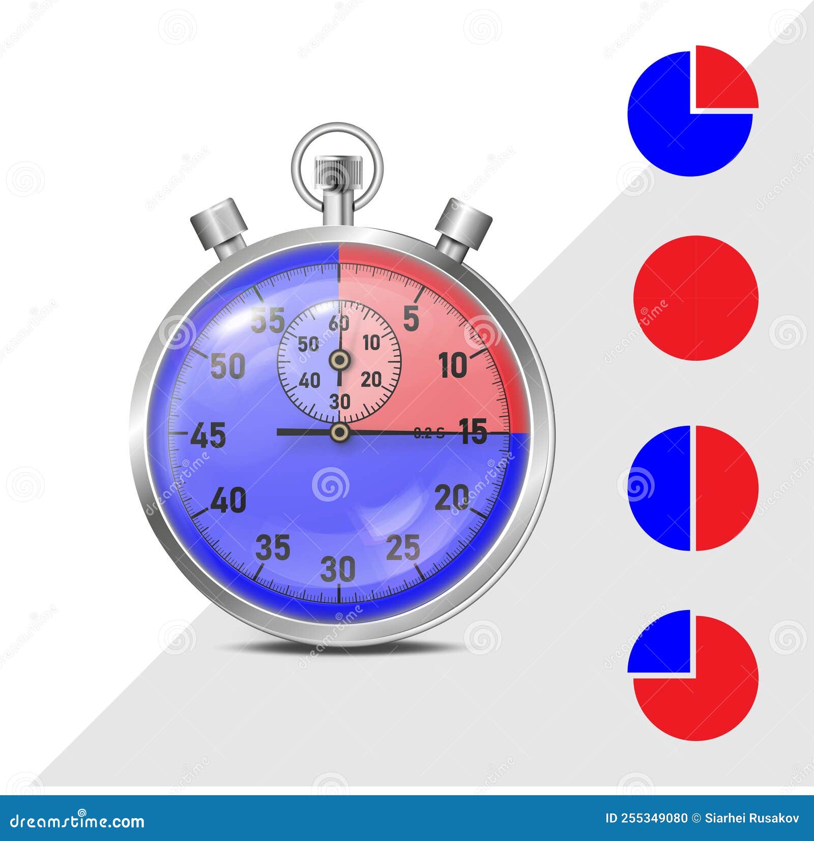 Vector Stopwatch, Timer. Classic Stopwatch EPS 10 Vector Stock Vector ...