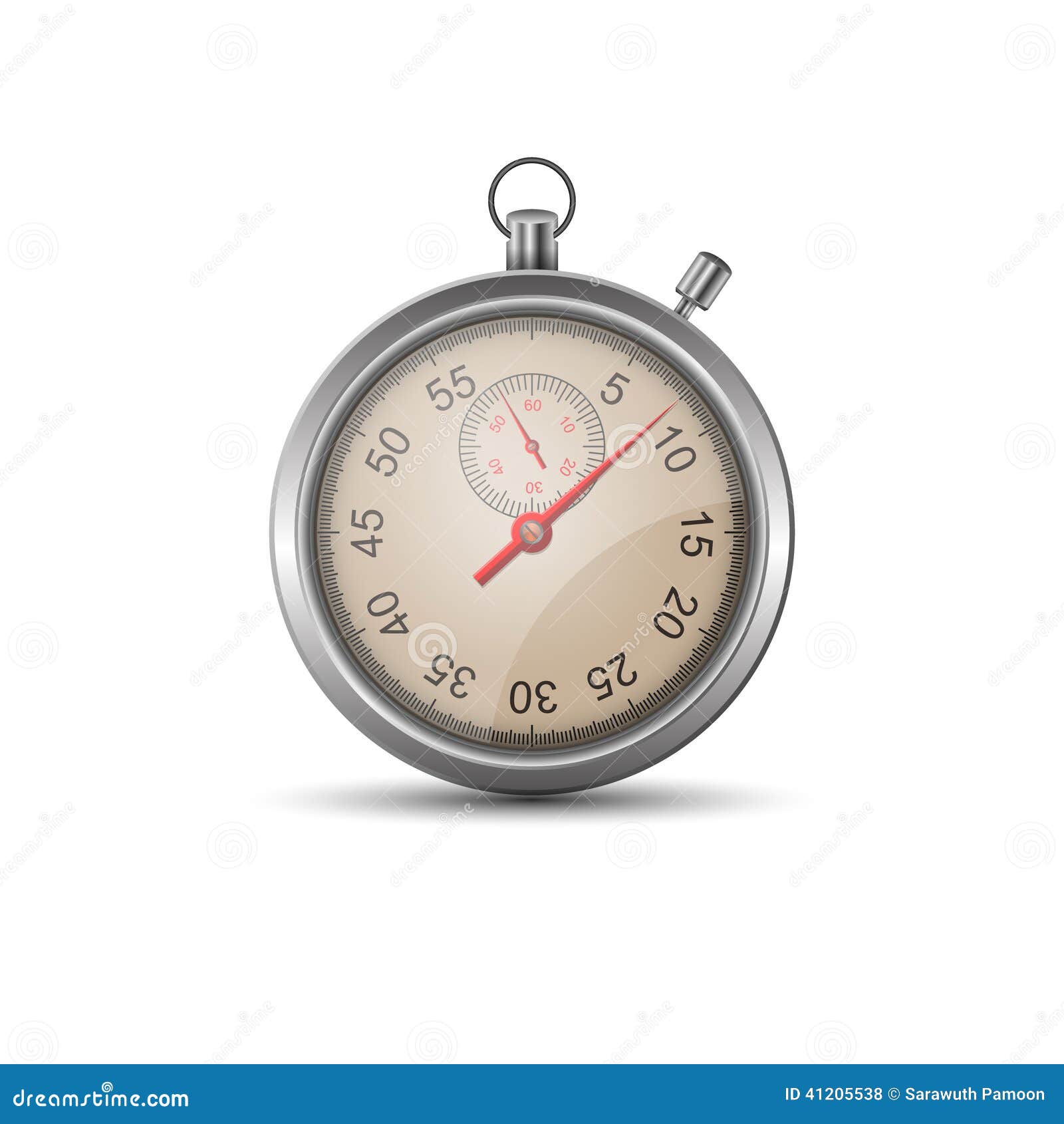 Vector stopwatch stock vector. Illustration of timer - 41205538