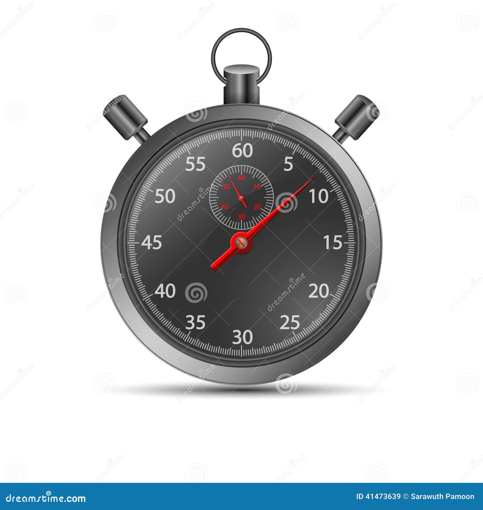 Vector Stopwatch Icon On White Isolated Background. Time Stop Symbol ...