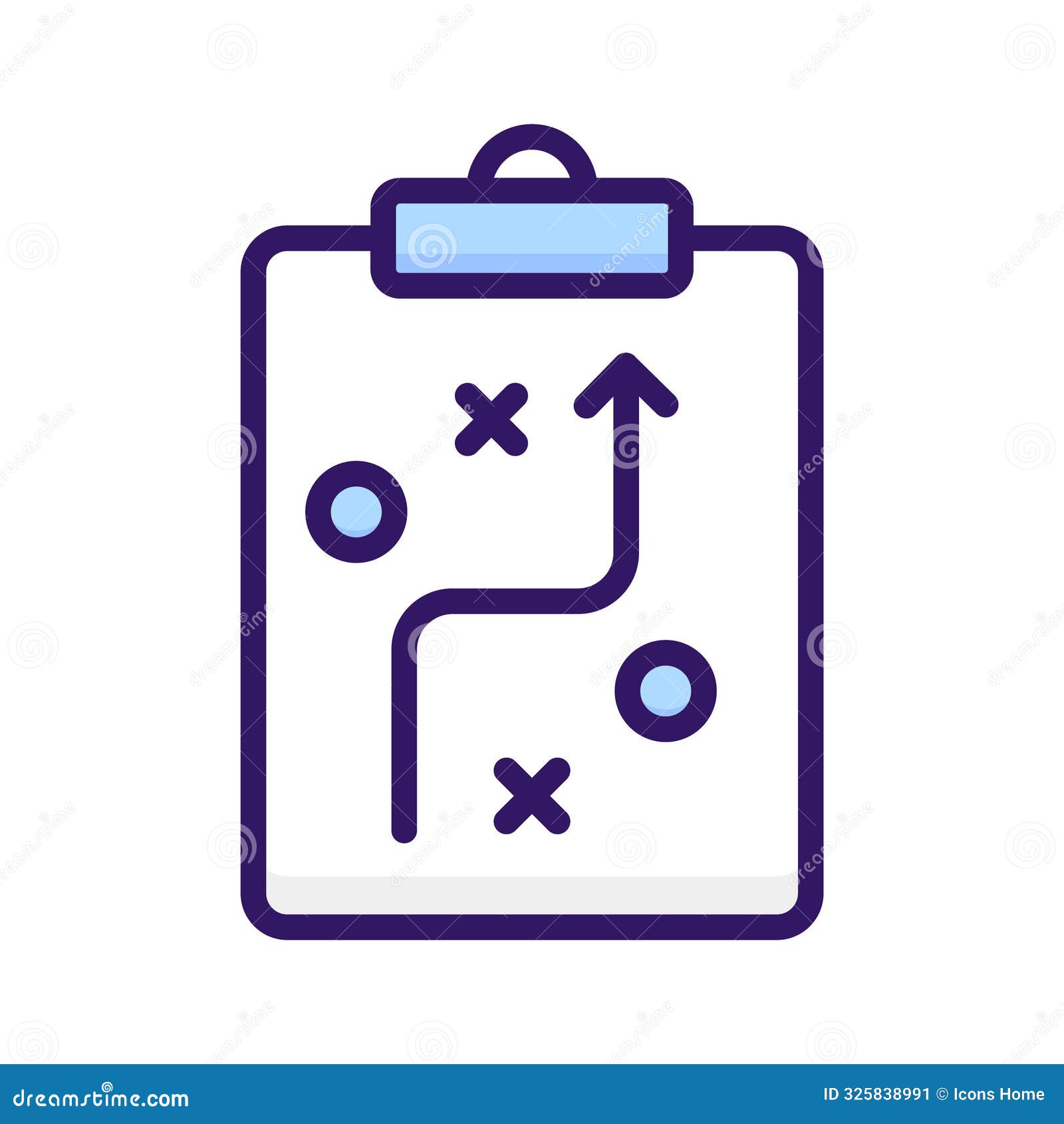 Vector of Strategic Presentation in Modern Style, Business Plan Icon ...