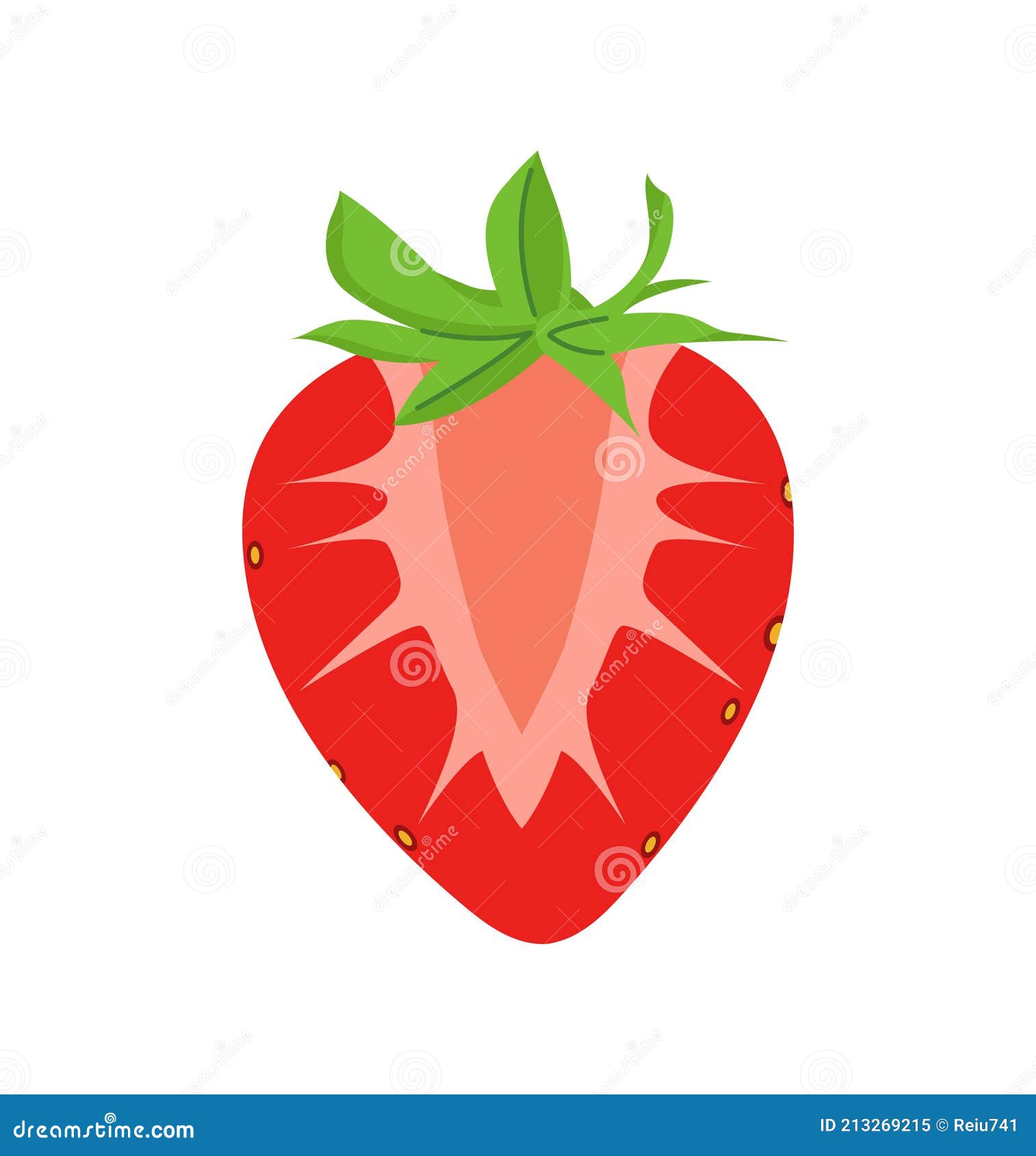 Strawberries And Cut In Half Orange Fruit With Ascorbic Acids Molecule ...