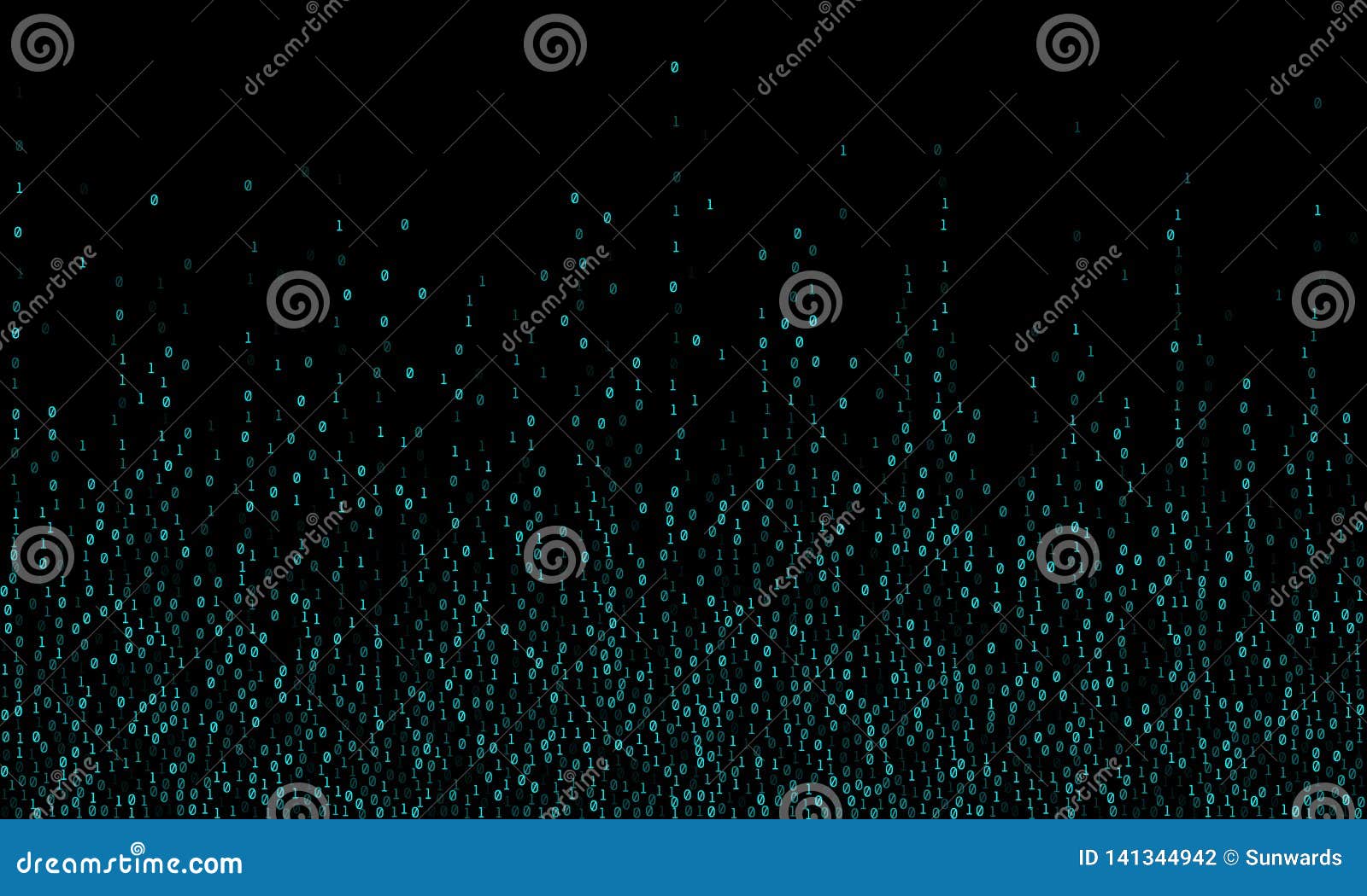 Binary Code Cyber Monday Sale Background. Stock Vector - Illustration ...