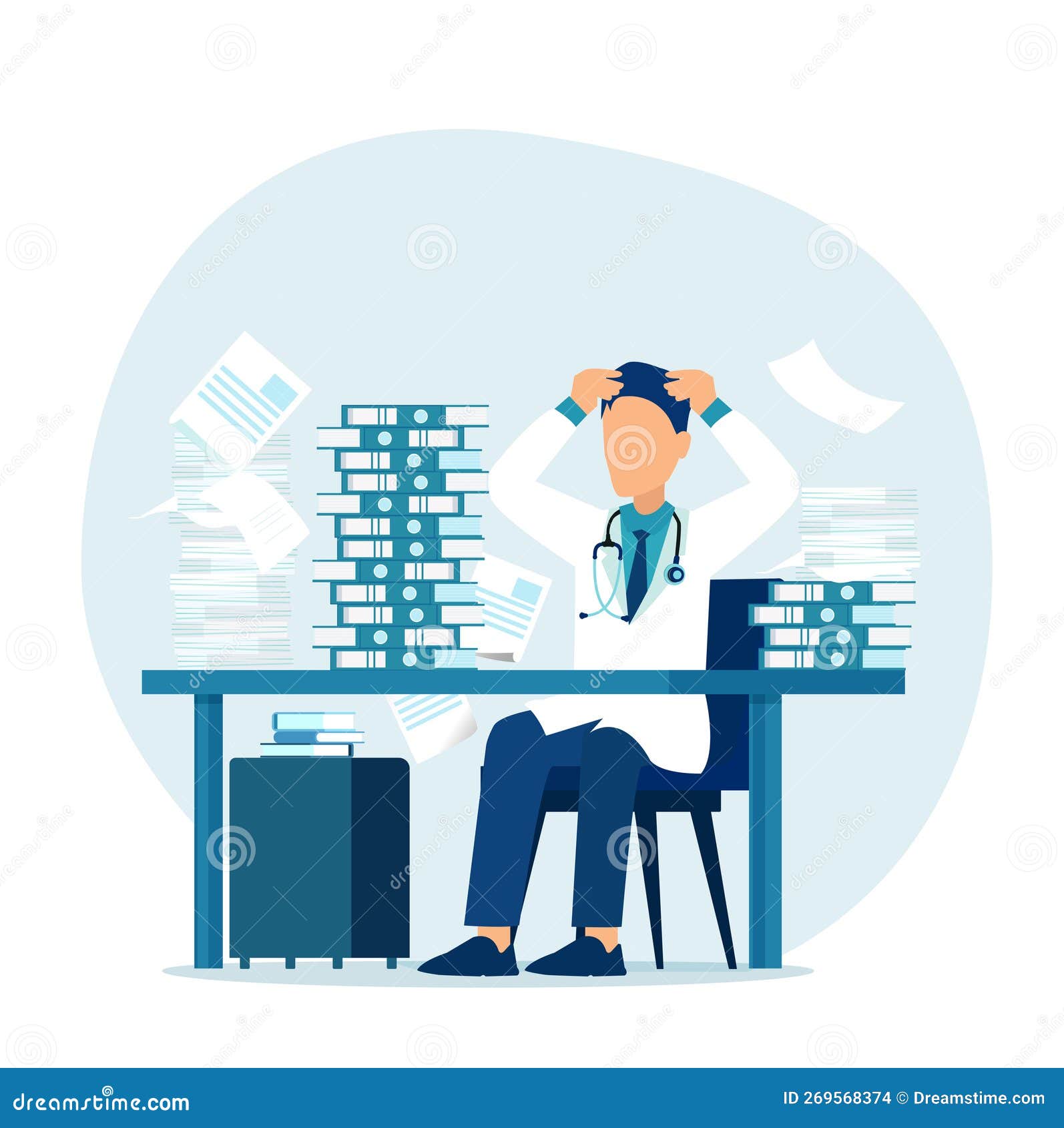 Overworked Doctor. Depression And Burnout. Medical Staff. Stress ... Overworked Doctor. Depression And Burnout. Medical Staff. Stress ...