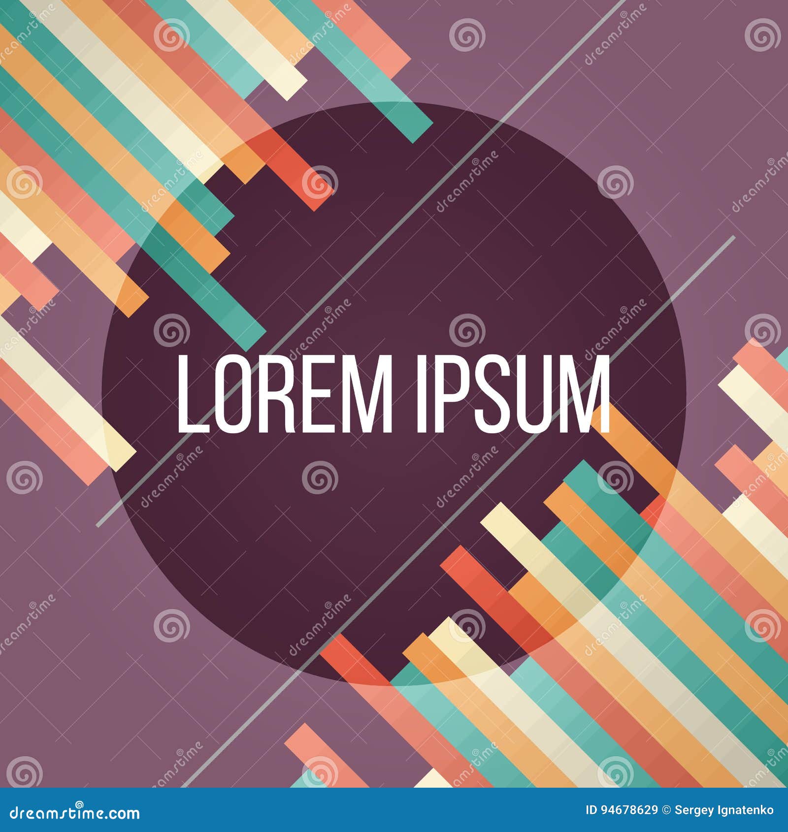 Vector Stripe Background, Cover with Space for Text. Illustration Stock ...