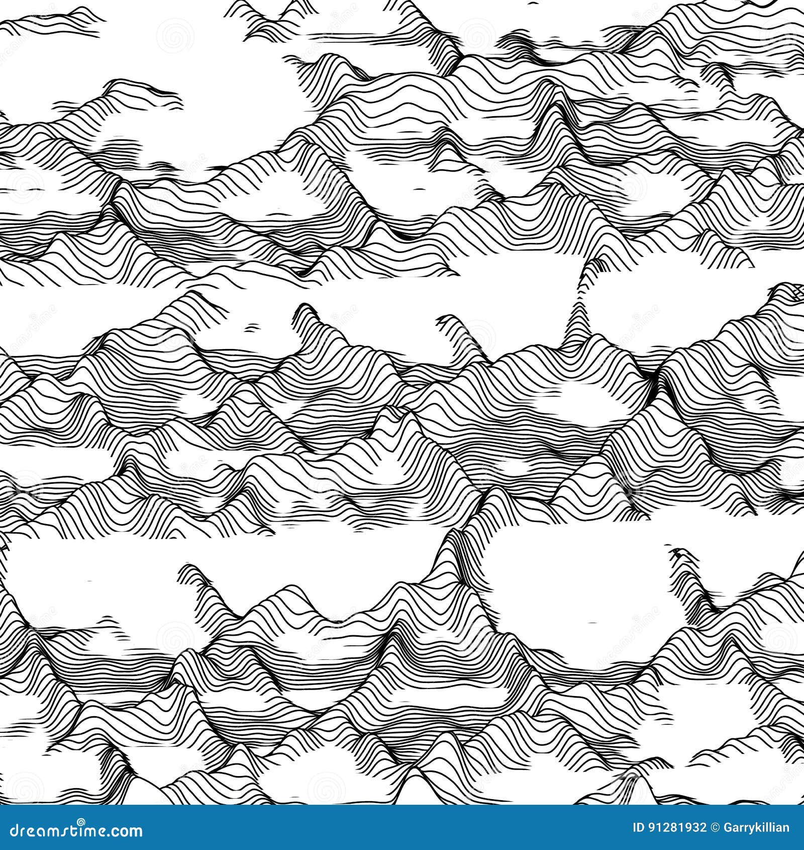 Grayscale Wave Background Vector Illustration | CartoonDealer.com #26218918