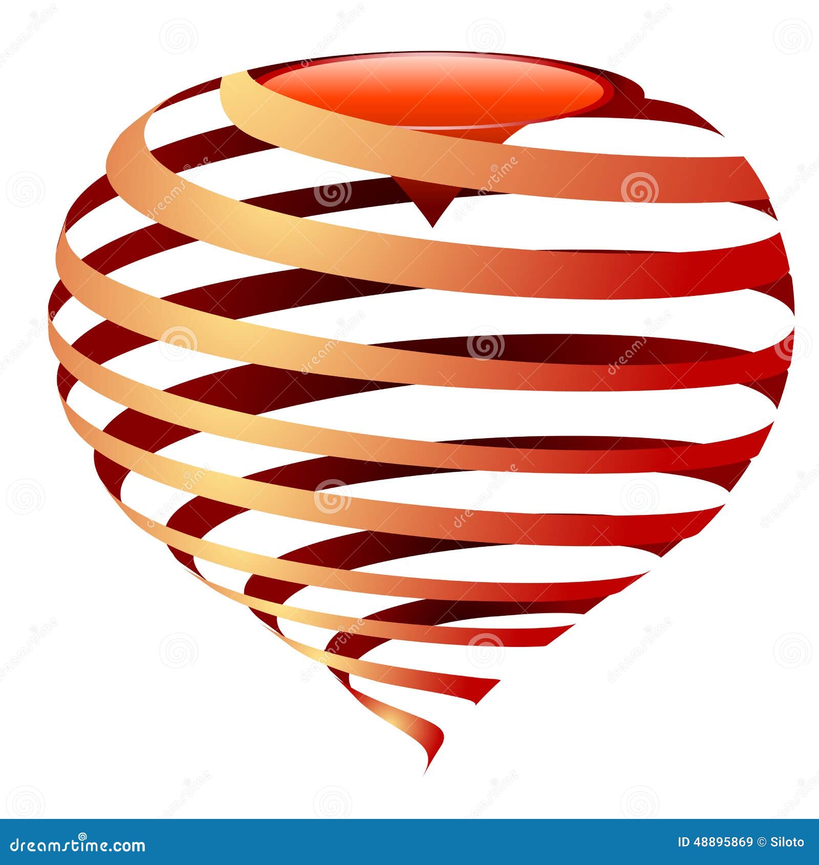 Vector striped heart stock vector. Illustration of cherish - 48895869