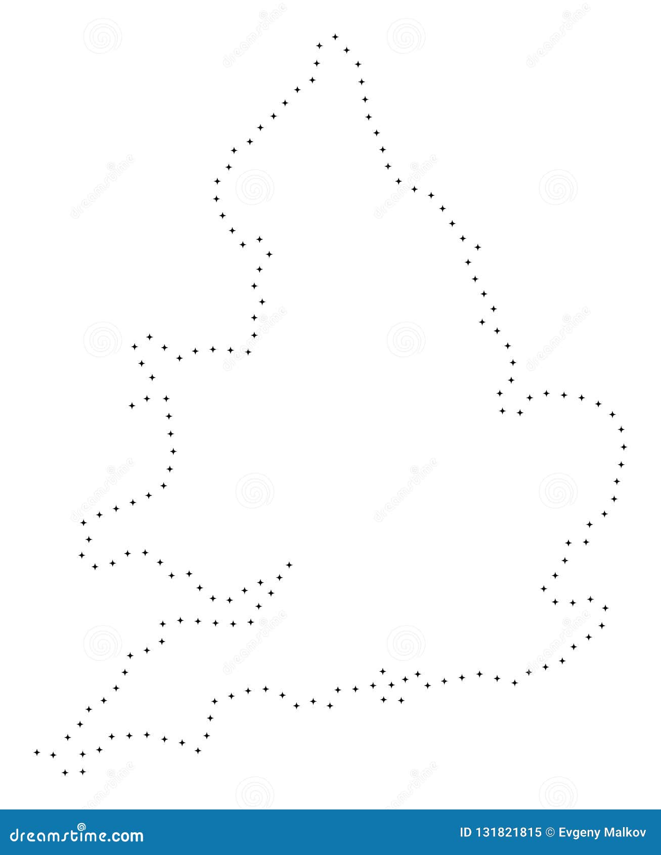 Dot Stroke England Map stock vector. Illustration of line - 131821815