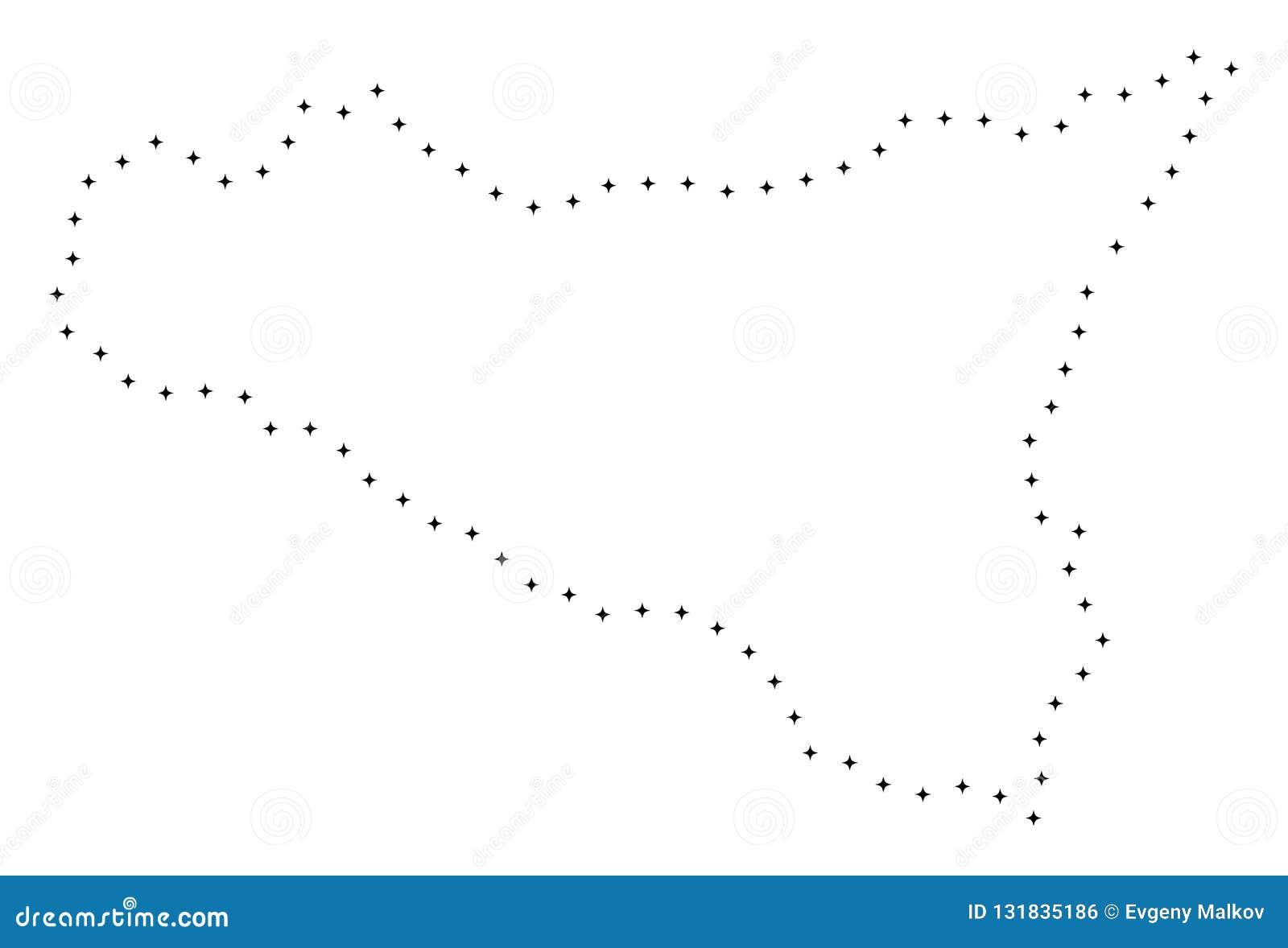 Dot Stroke Sicilia Map stock vector. Illustration of frame - 131835186