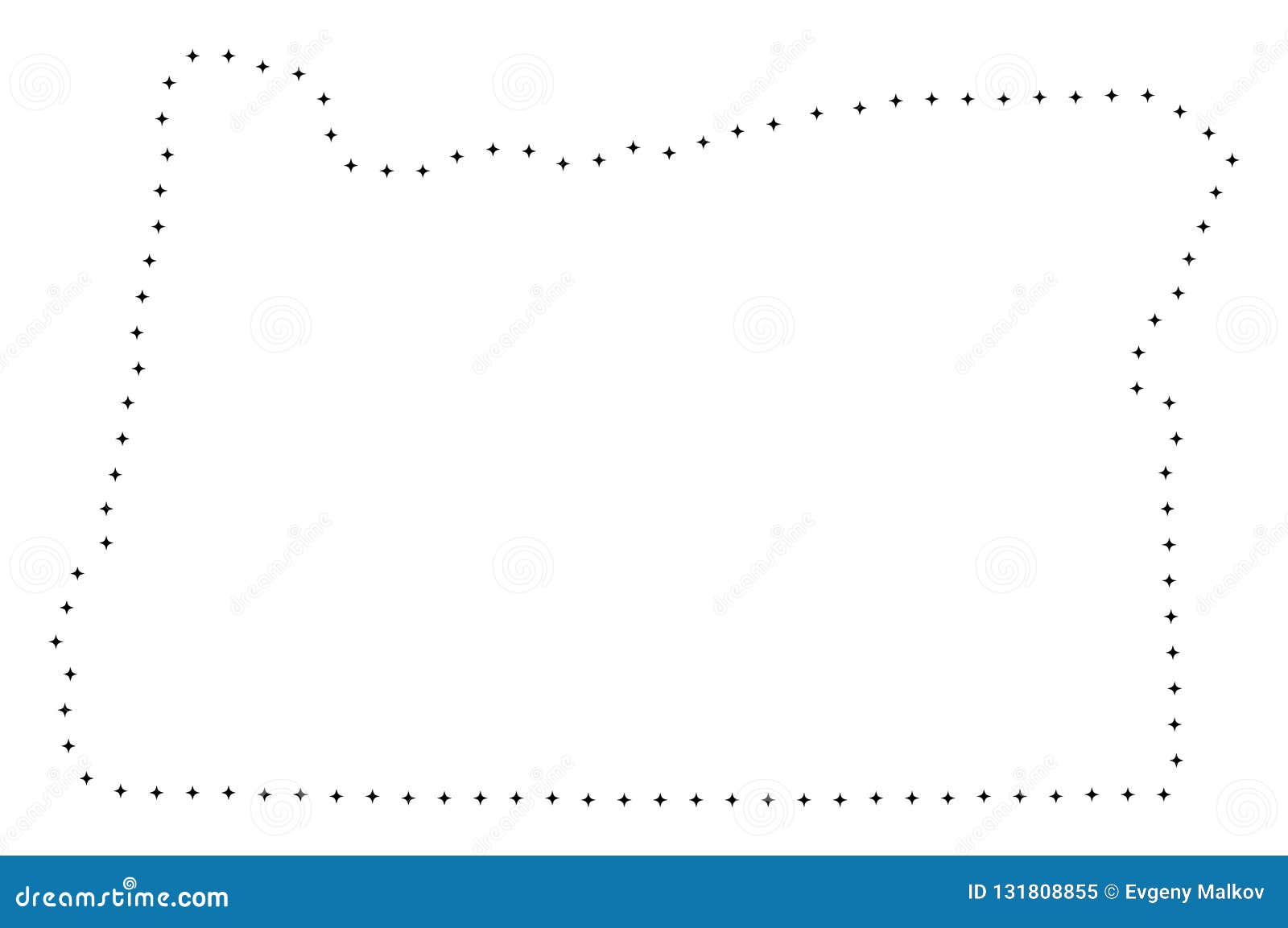 Dot Stroke Oregon State Map Stock Vector - Illustration of geography ...