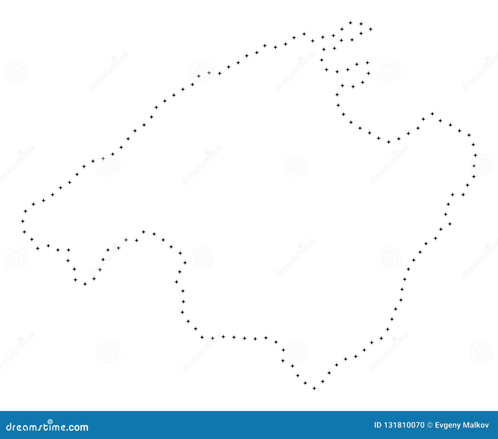 Dotted Stroke Spain Mallorca Island Map Stock Vector - Illustration of ...