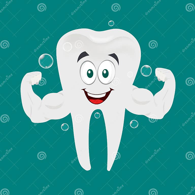 Vector of Strong and Healthy Tooth Stock Vector - Illustration of ...