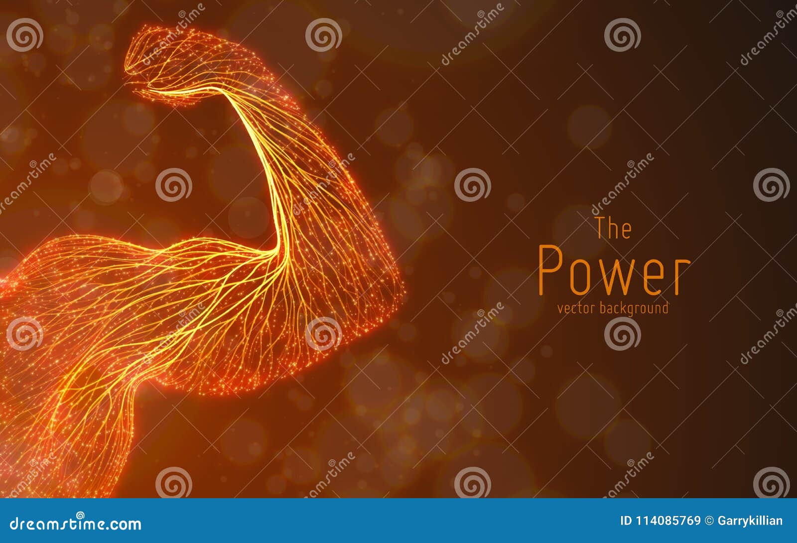 Biceps, Strength, Muscles, Black Silhouette On A White Background ...