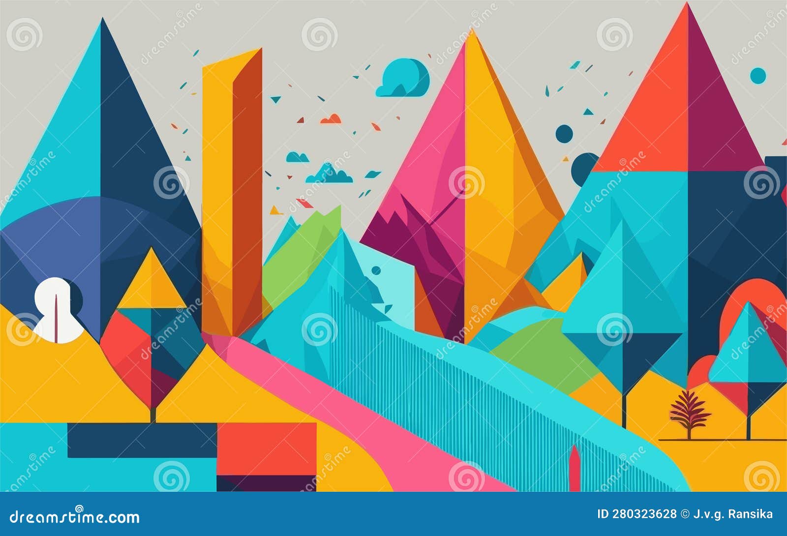 Vector-style Background Image that Conveys the Idea of Growth and ...