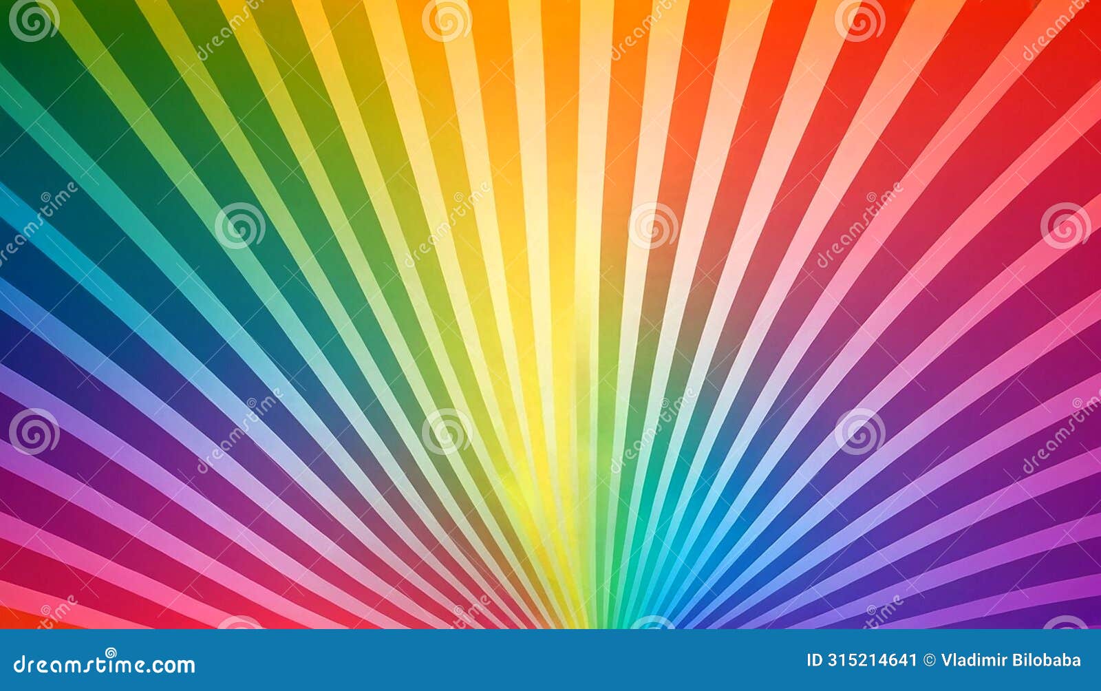 Vector Style Background Image of Gradient Rainbow Rays Stock ...