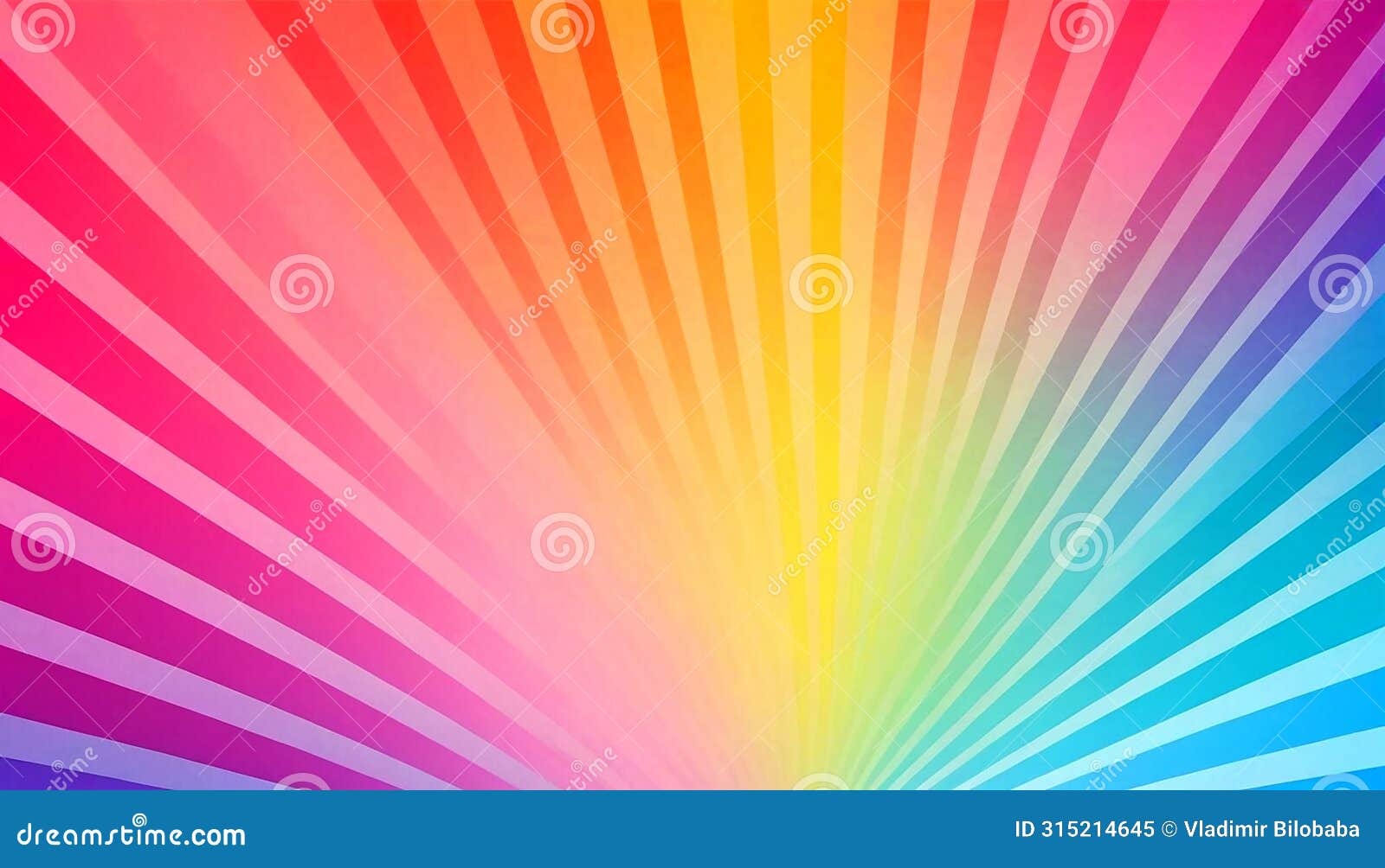 Vector Style Background Image of Gradient Rainbow Rays Stock ...