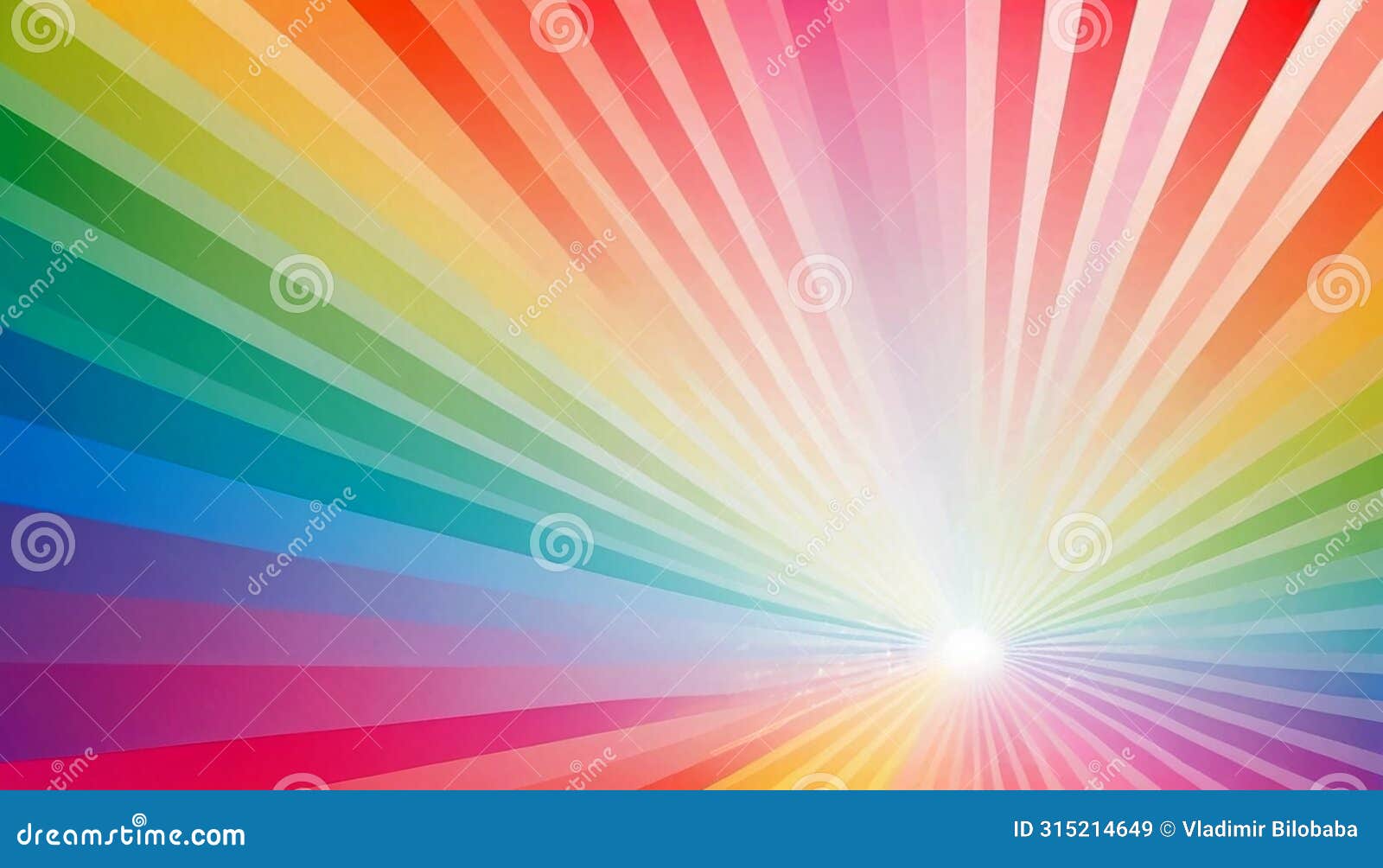 Vector Style Background Image of Gradient Rainbow Rays Stock ...