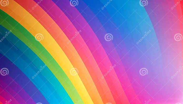 Vector Style Background Image of Gradient Rainbow Rays Stock ...