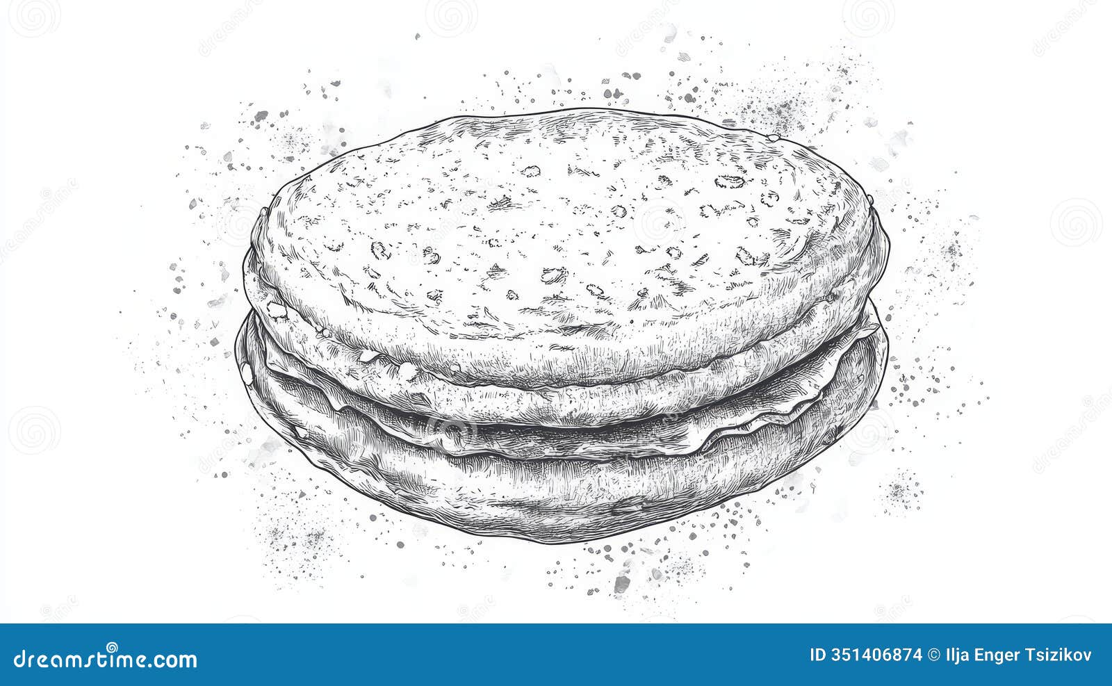 Vector Style Coloring Page Featuring a Simple Black Outline of a Single ...