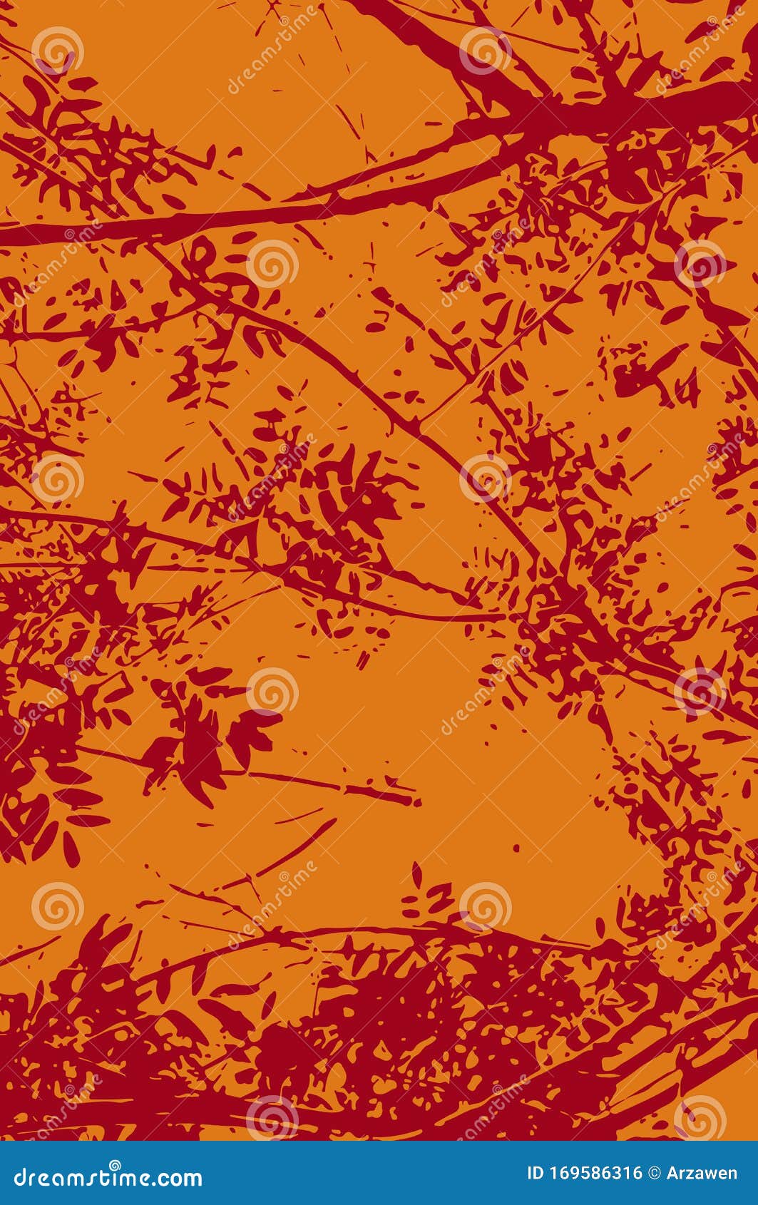 Vector Stylised and Warm Illustration for Background Made with Natural ...