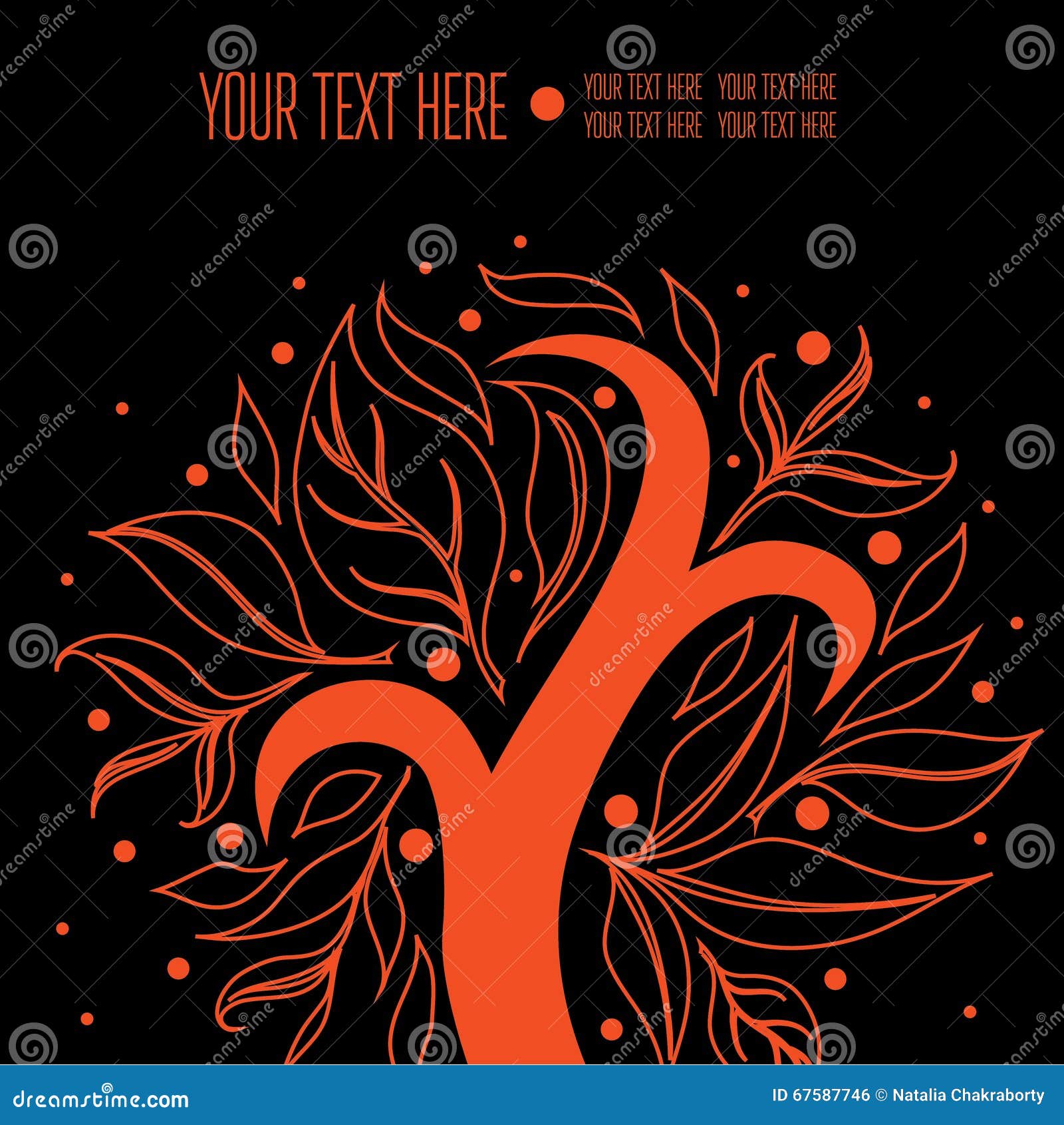 Vector Stylish Floral Background Stock Vector - Illustration of modern ...