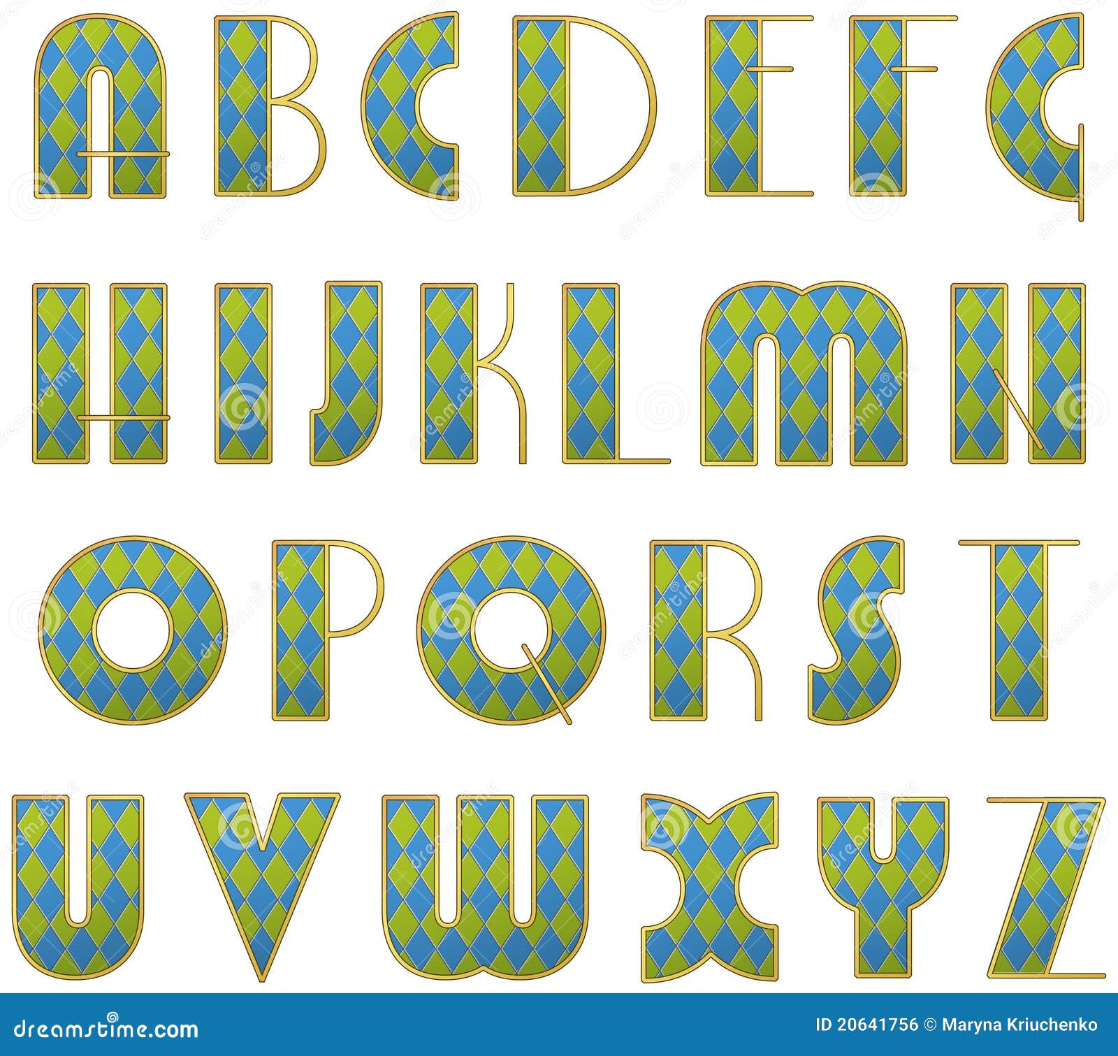 Vector stylized alphabet stock vector. Illustration of elements - 20641756