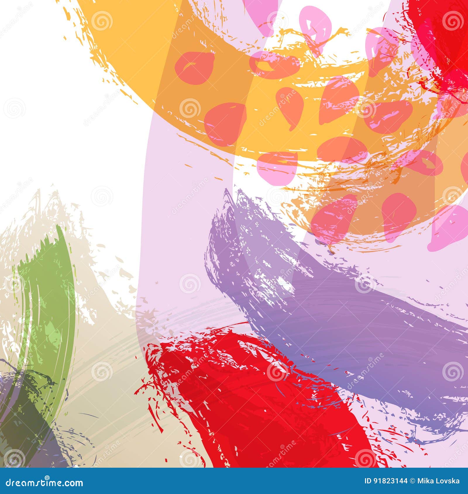 Vector Stylized Background Hand-drawn Illustration. Simple Shape ...