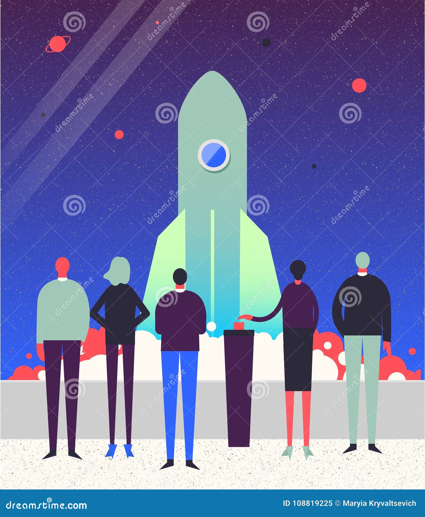 Vector Stylized Characters. Business Illustration. Start Up Concept ...