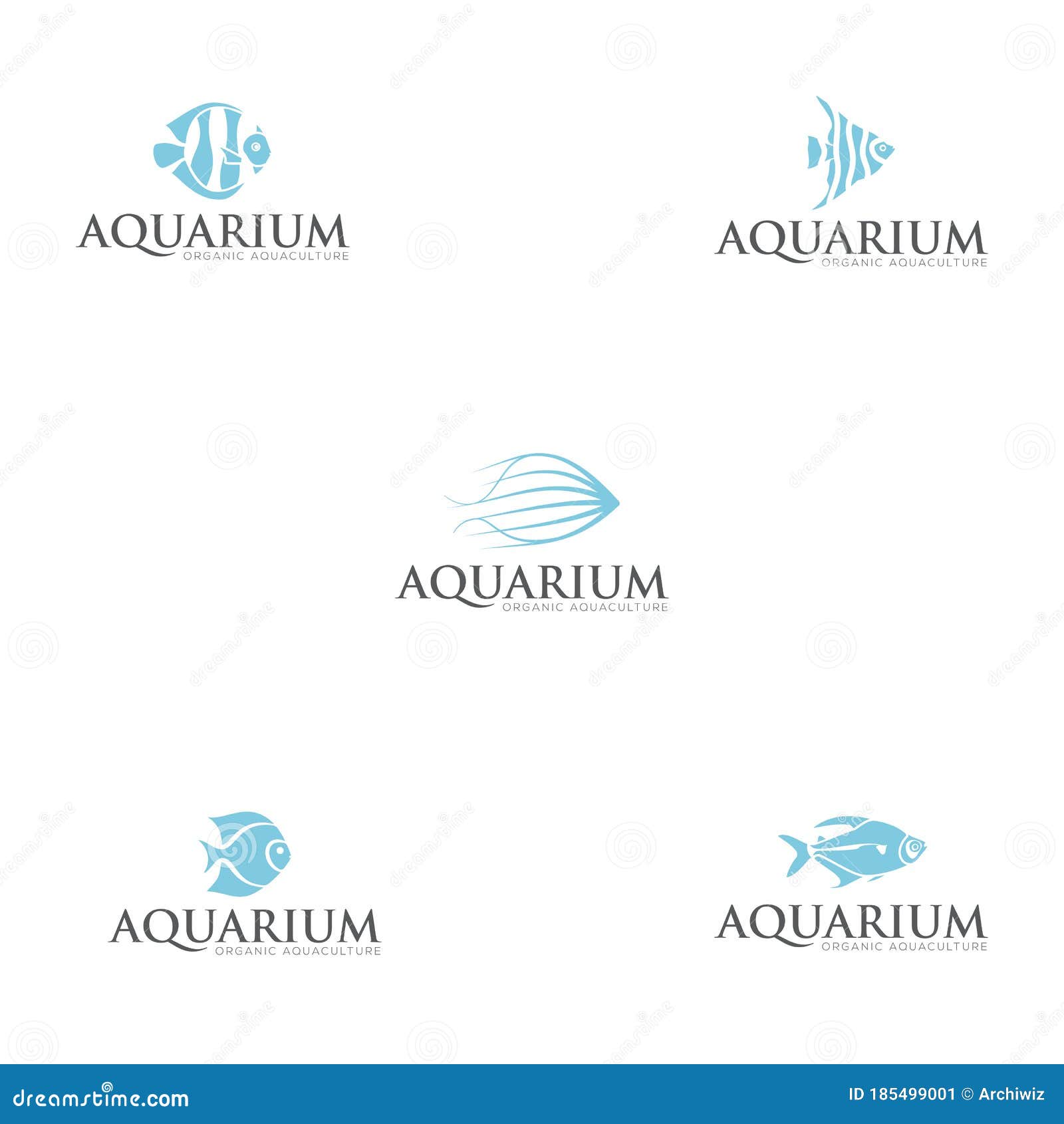 Vector Stylized Fish Illustration Set Stock Vector - Illustration of ...
