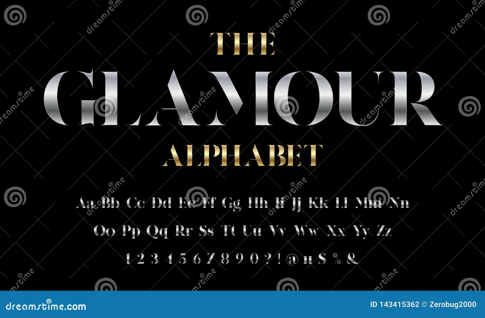 Glamour font stock vector. Illustration of alphabet - 143415362