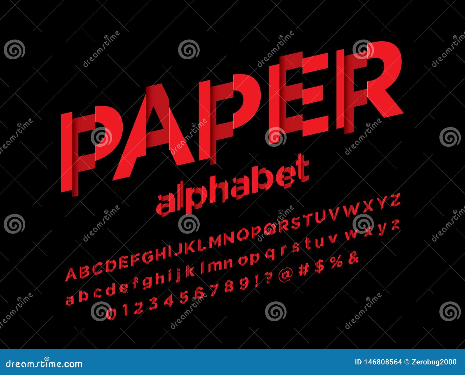 Shredded font stock vector. Illustration of bold, damage - 146808564