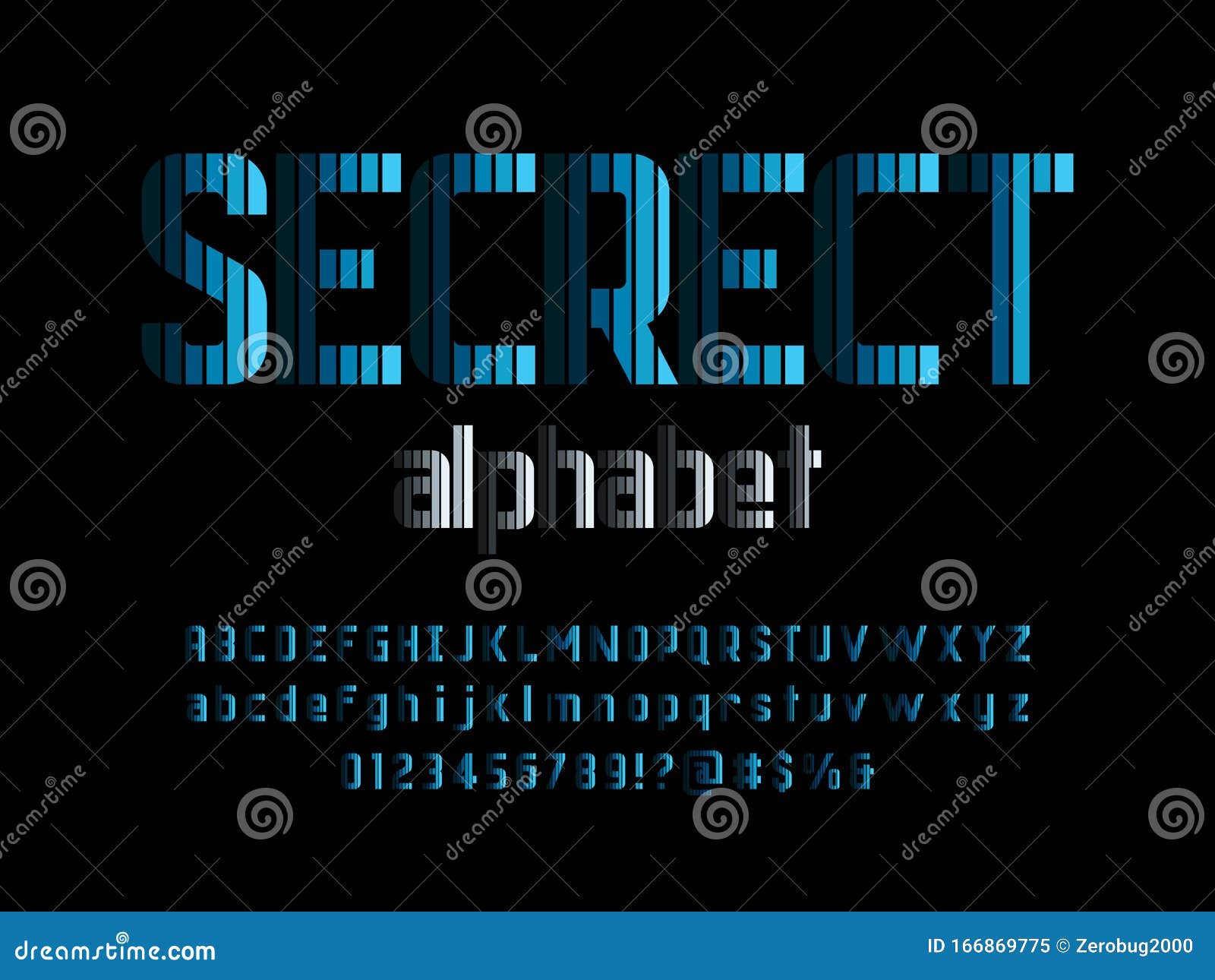 Shredded Font Vector Illustration | CartoonDealer.com #144091462