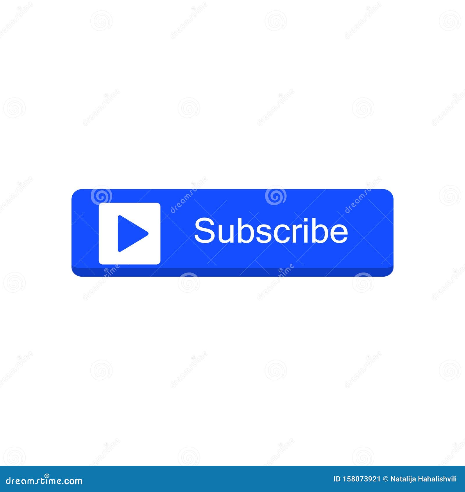 Vector Subscribe Videos Channel Button Icon Stock Vector - Illustration ...