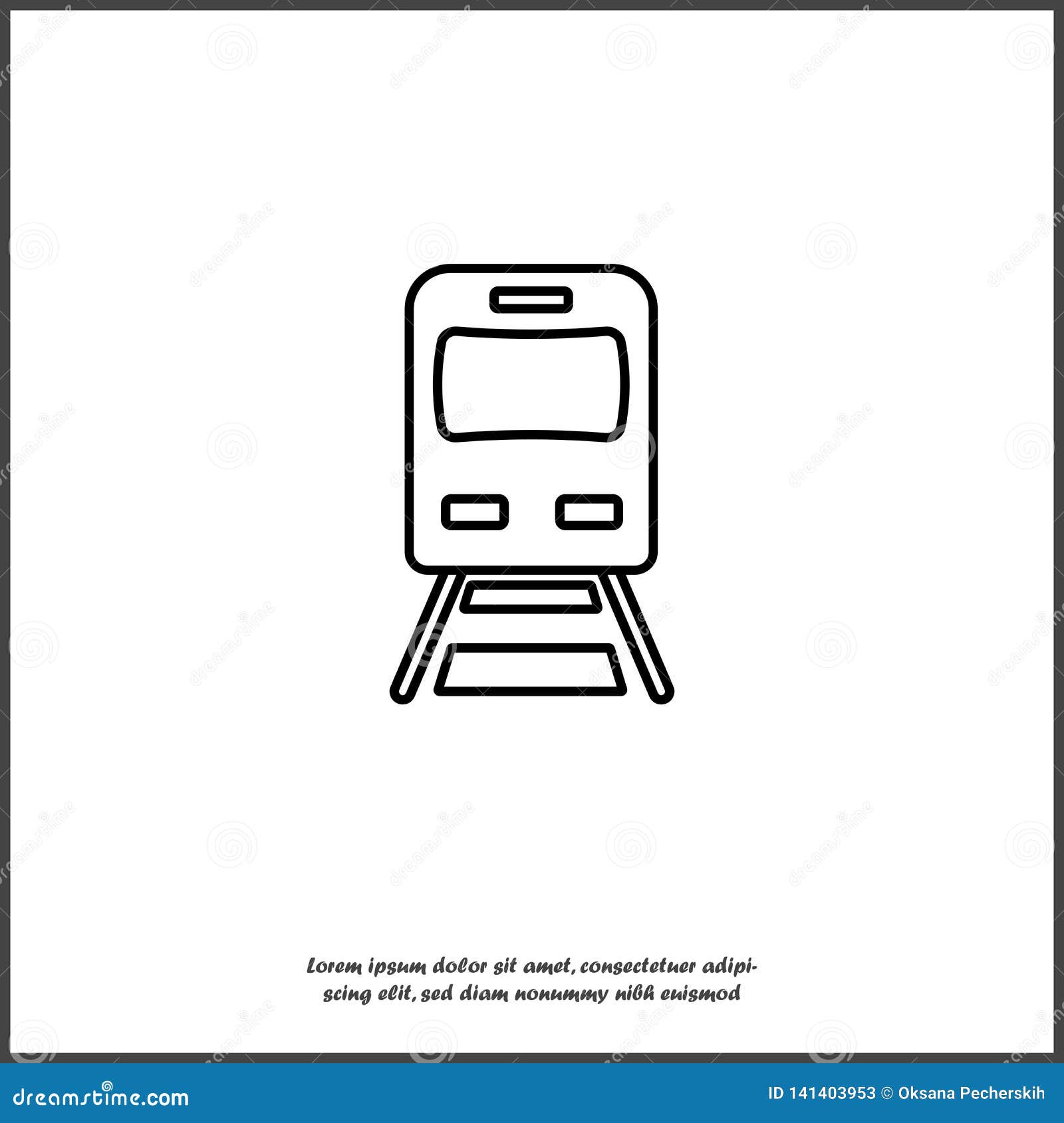 Vector Subway Icon. Illustration of Metro on White Isolated Background ...