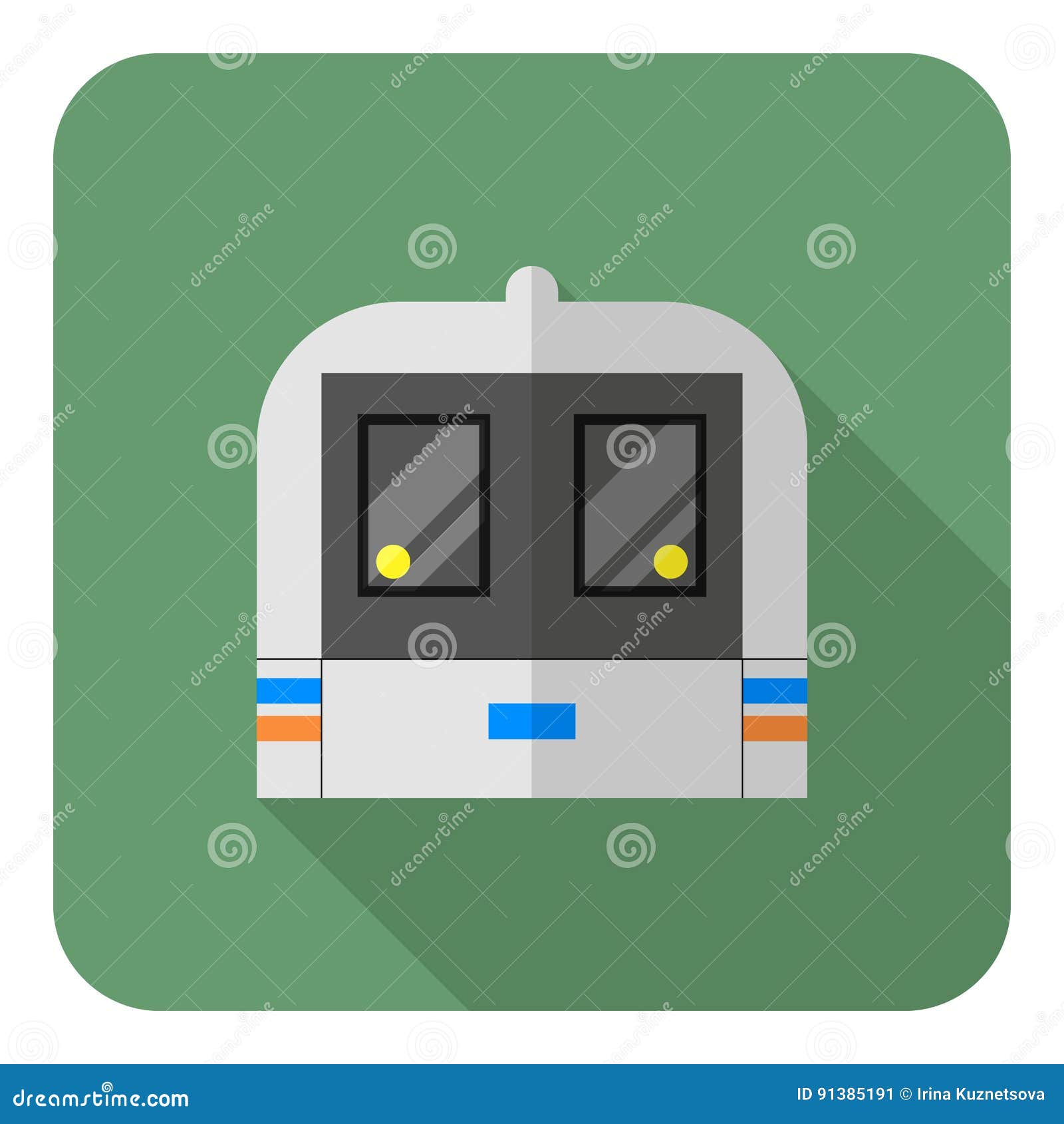 Vector subway train stock vector. Illustration of underground - 91385191