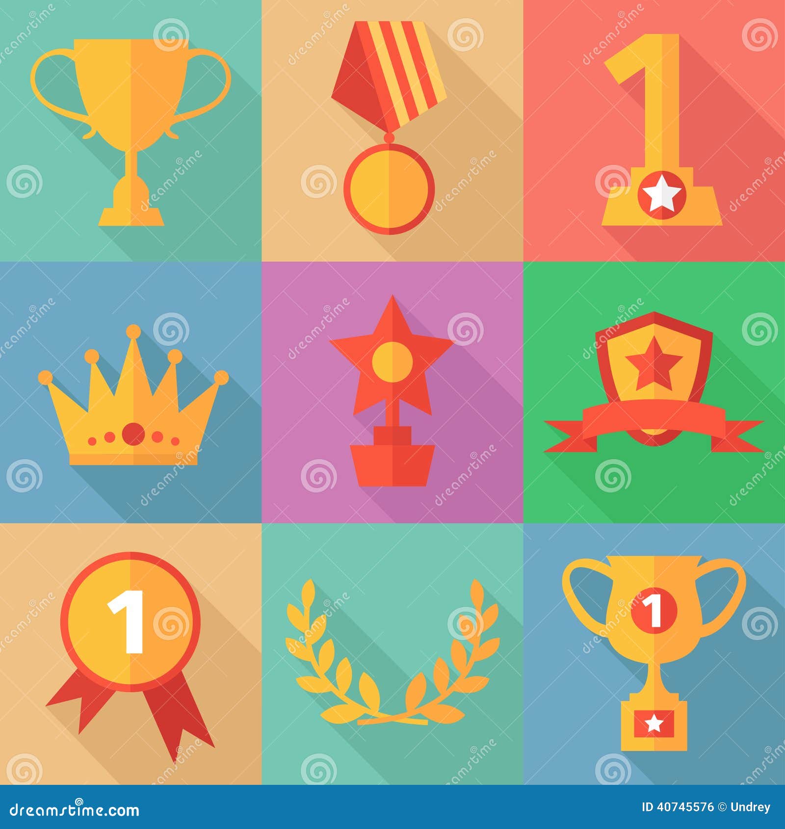 Vector Set Of Success, Employees Messenger And Cloud System Icons ...