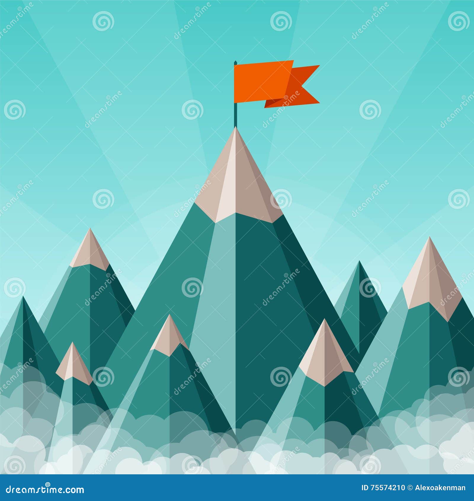 Success Landscape Stock Illustrations – 28,247 Success Landscape Stock ...