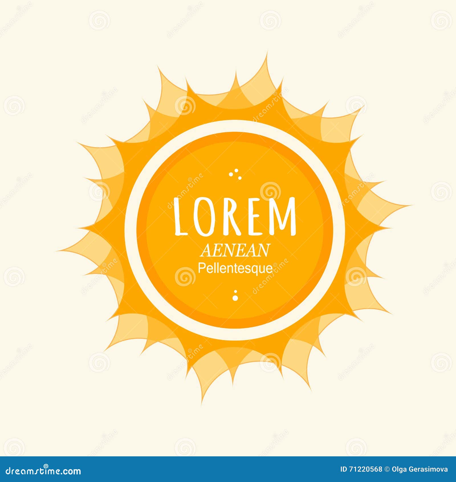 Vector Sun Circle Frame. Sun Shape Flame. Stock Vector - Illustration ...