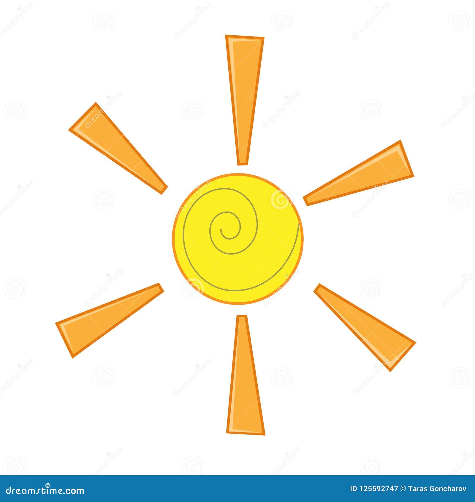 Vector Sun Creative Design stock vector. Illustration of forecast ...