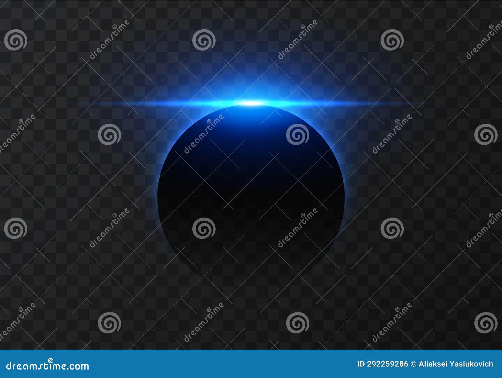 Vector sun eclipse. stock vector. Illustration of blue - 292259286