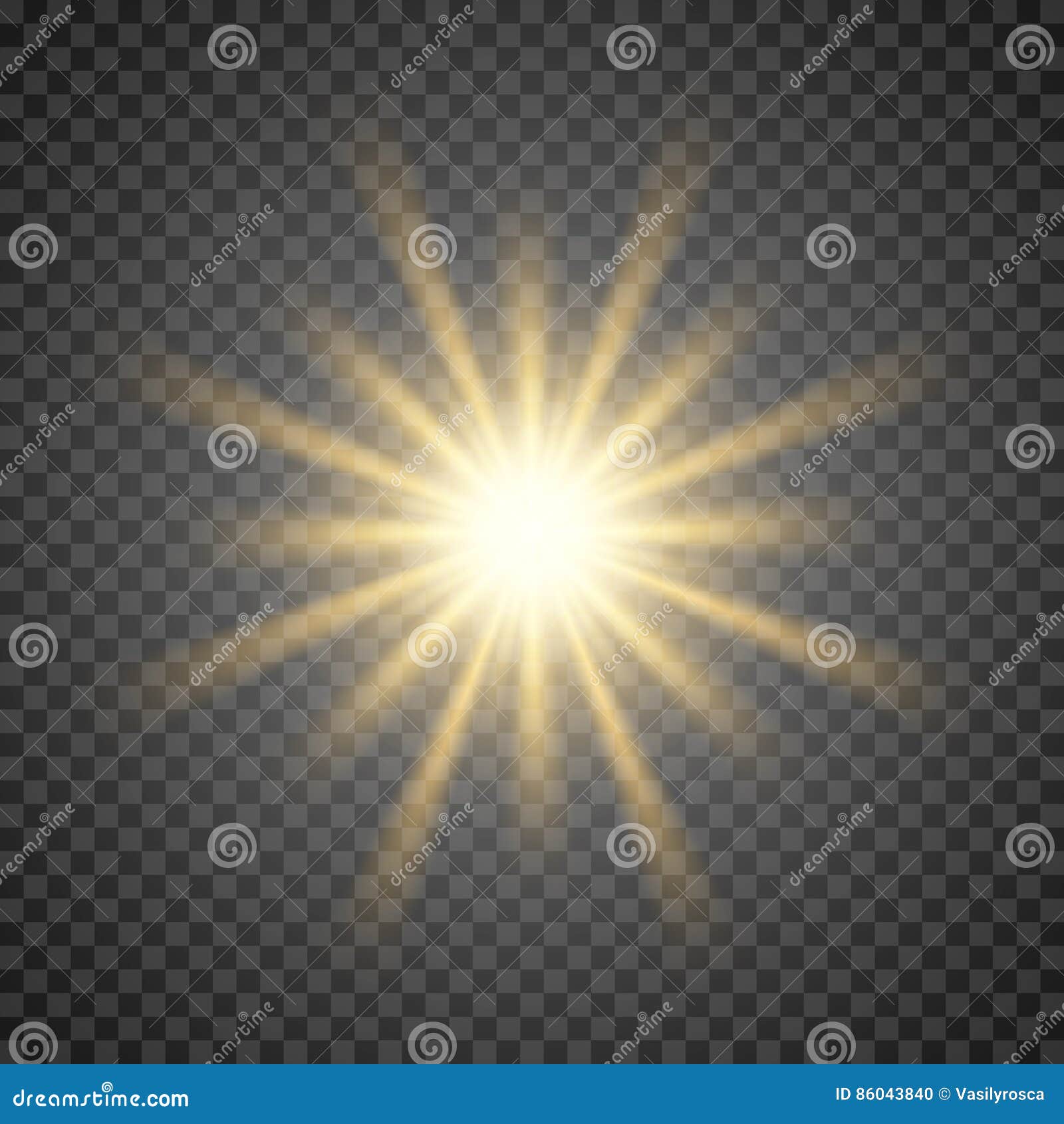 Vector Sun Light Lens Flare Template Illustration Stock Vector ...