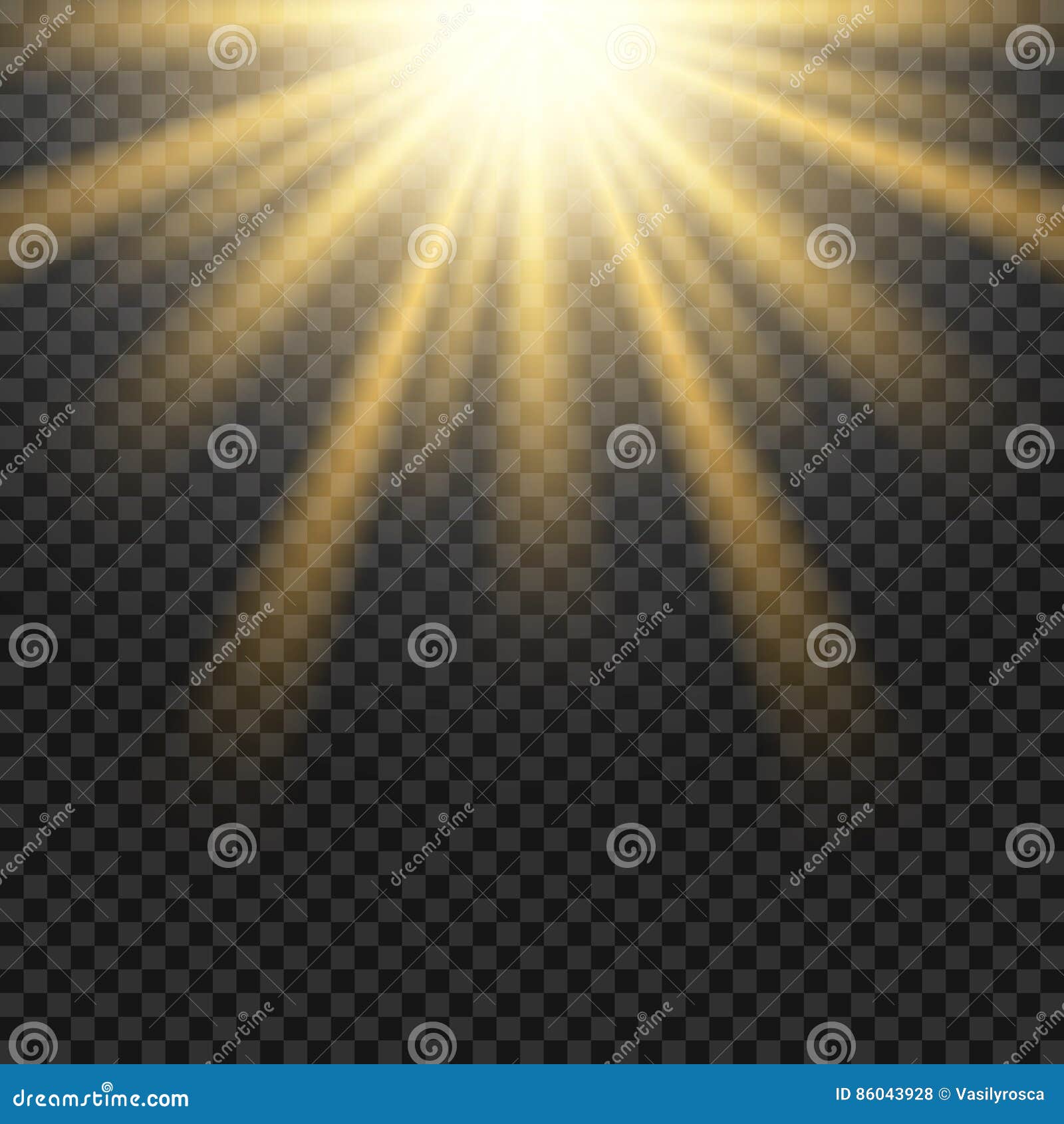 Vector Sun Light Lens Flare Template Illustration. Design Flare Effect ...