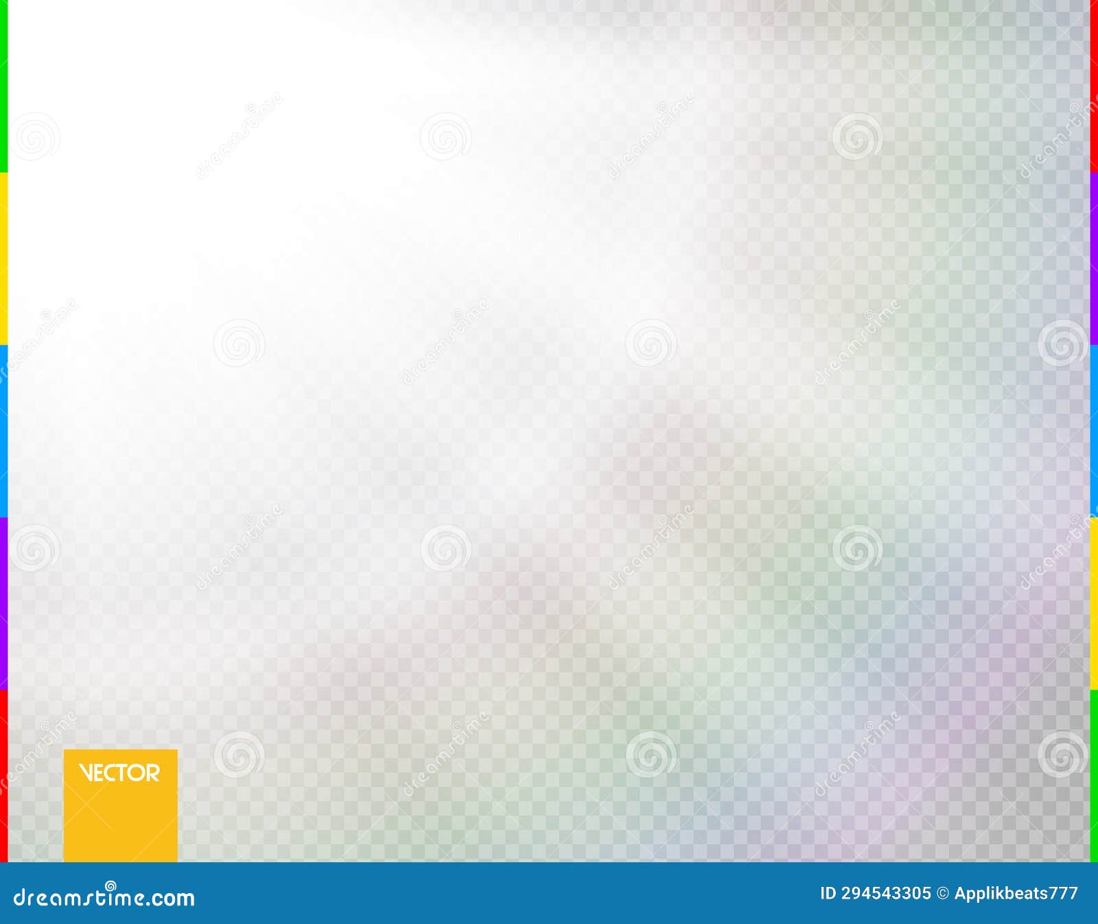 Vector Sun Light Rays Special Effect. Glow Transparent Sunlight Beams ...