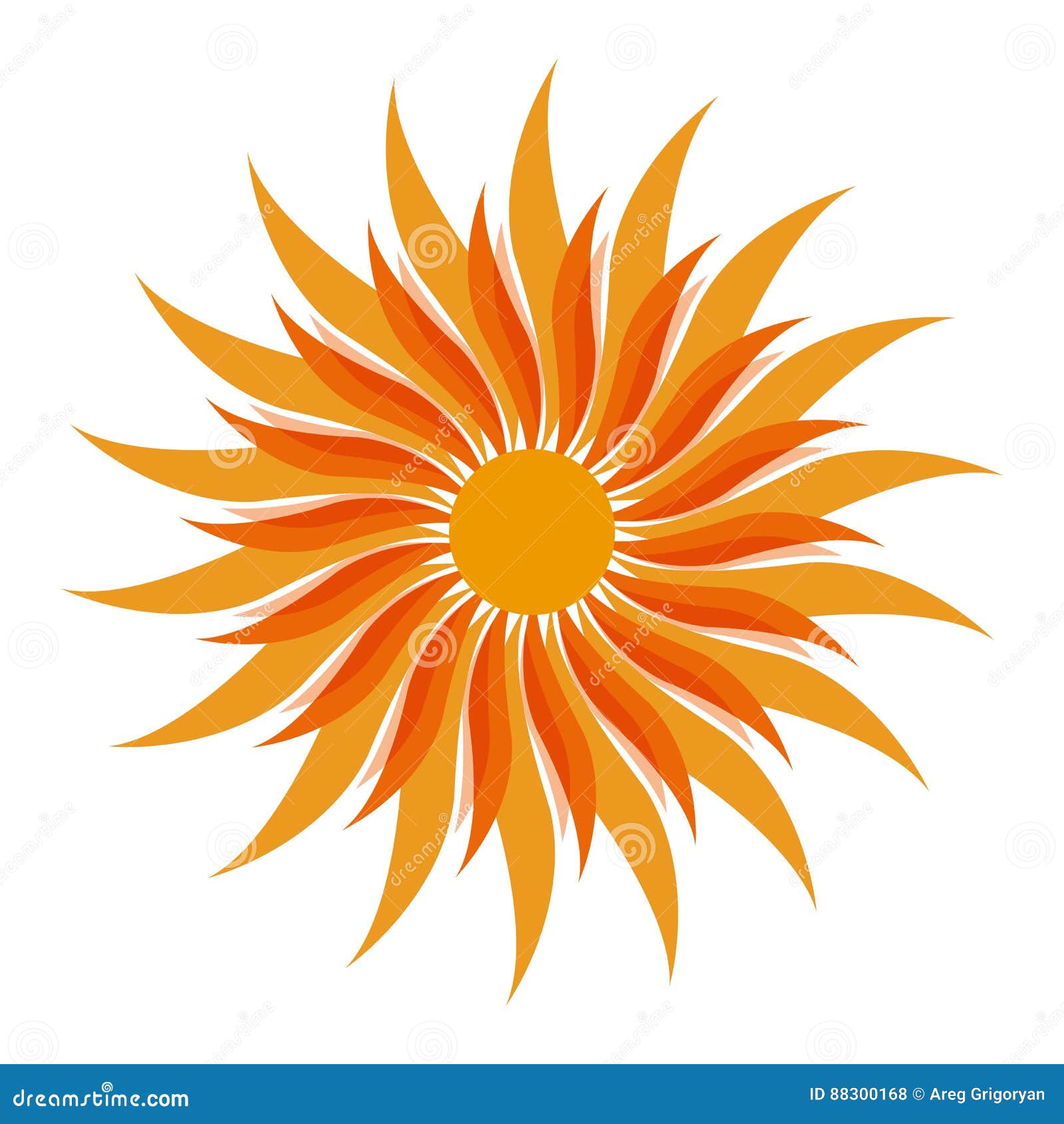 Vector Sun shape stock vector. Illustration of nature - 88300168