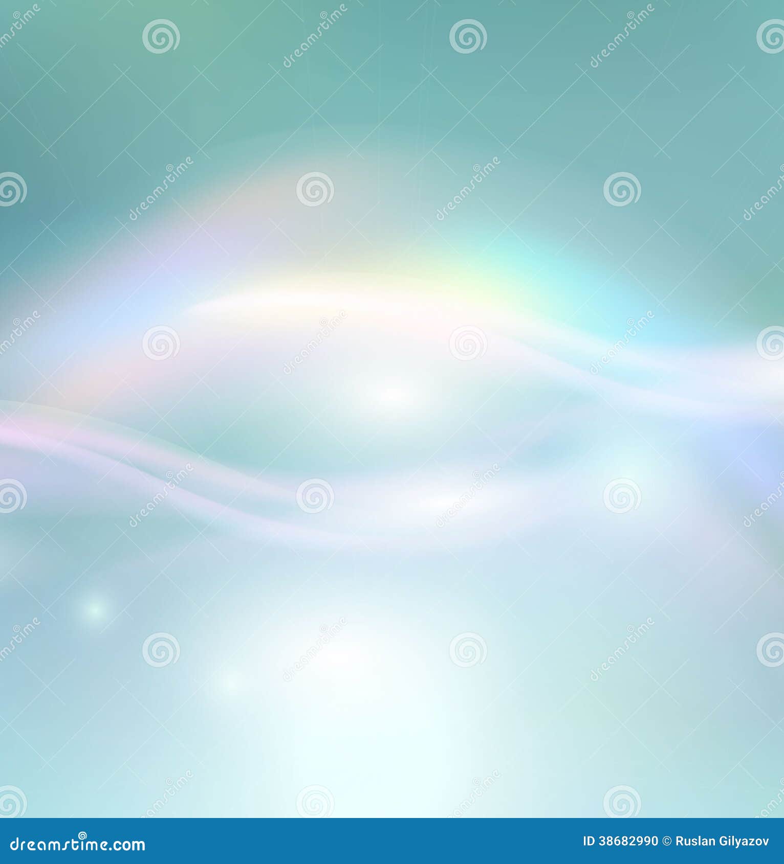 Vector Sun on a Soft Blue Background Stock Illustration - Illustration ...