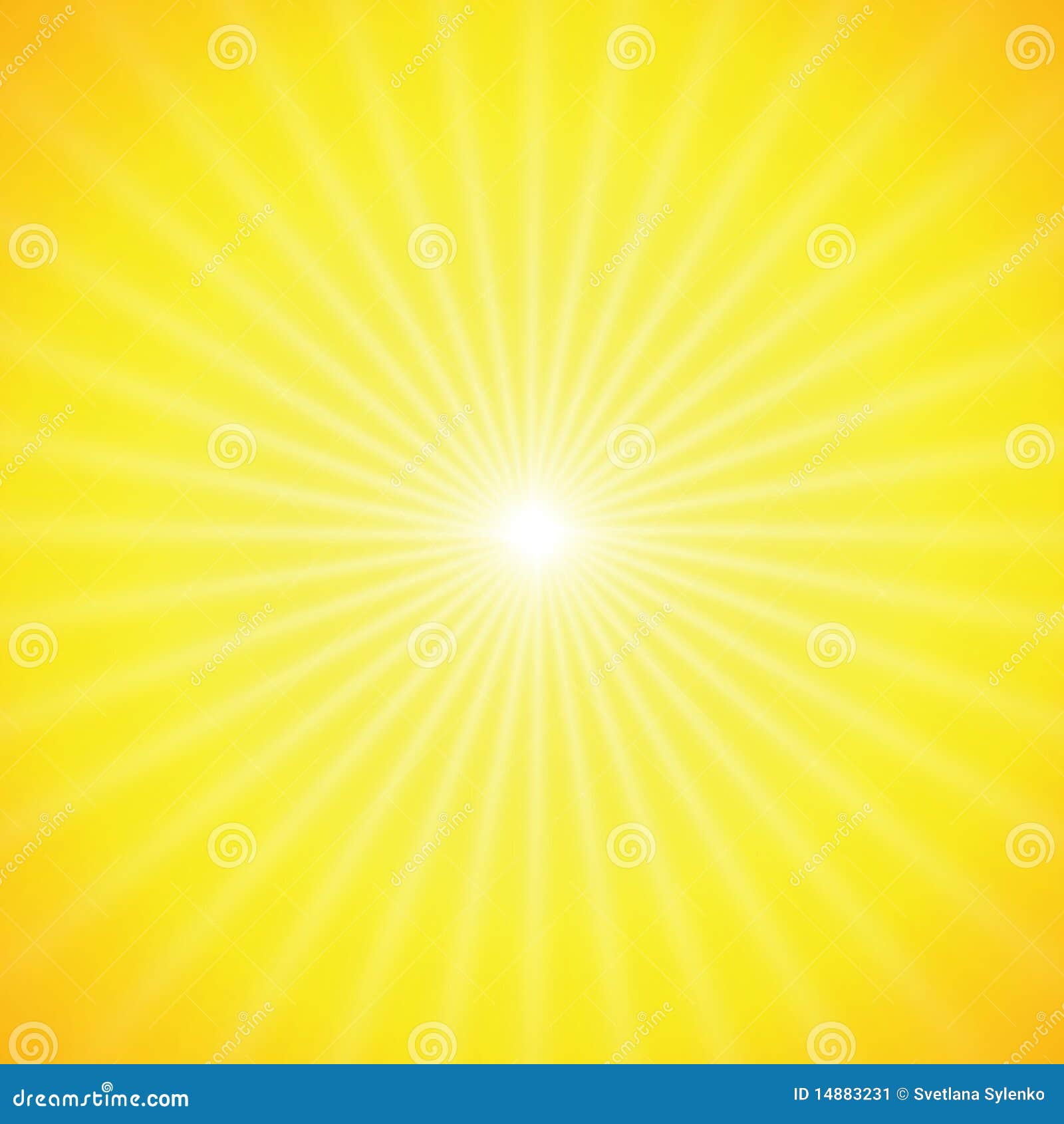 Vector Sun on Yellow Background Stock Vector - Illustration of series ...