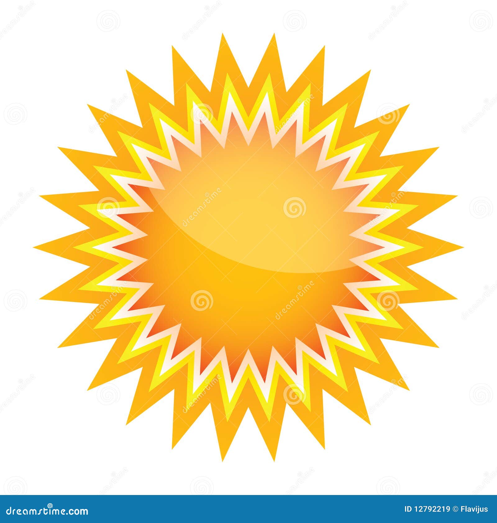 Vector sunburst shape stock vector. Illustration of burst - 12792219