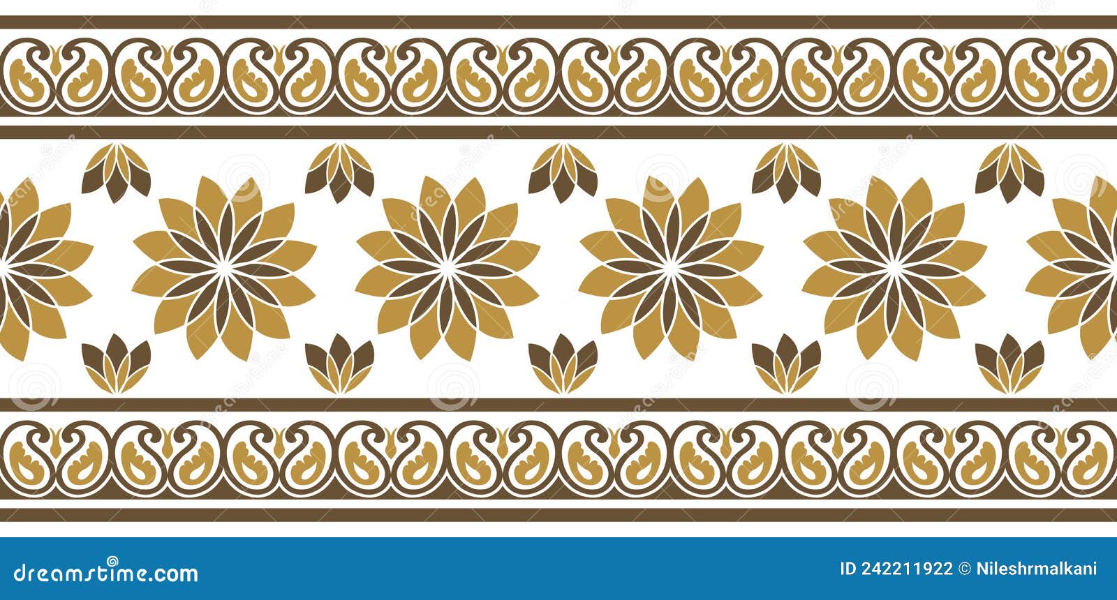 Tile Border Vector Inspired By Ottoman Tile Art | CartoonDealer.com ...