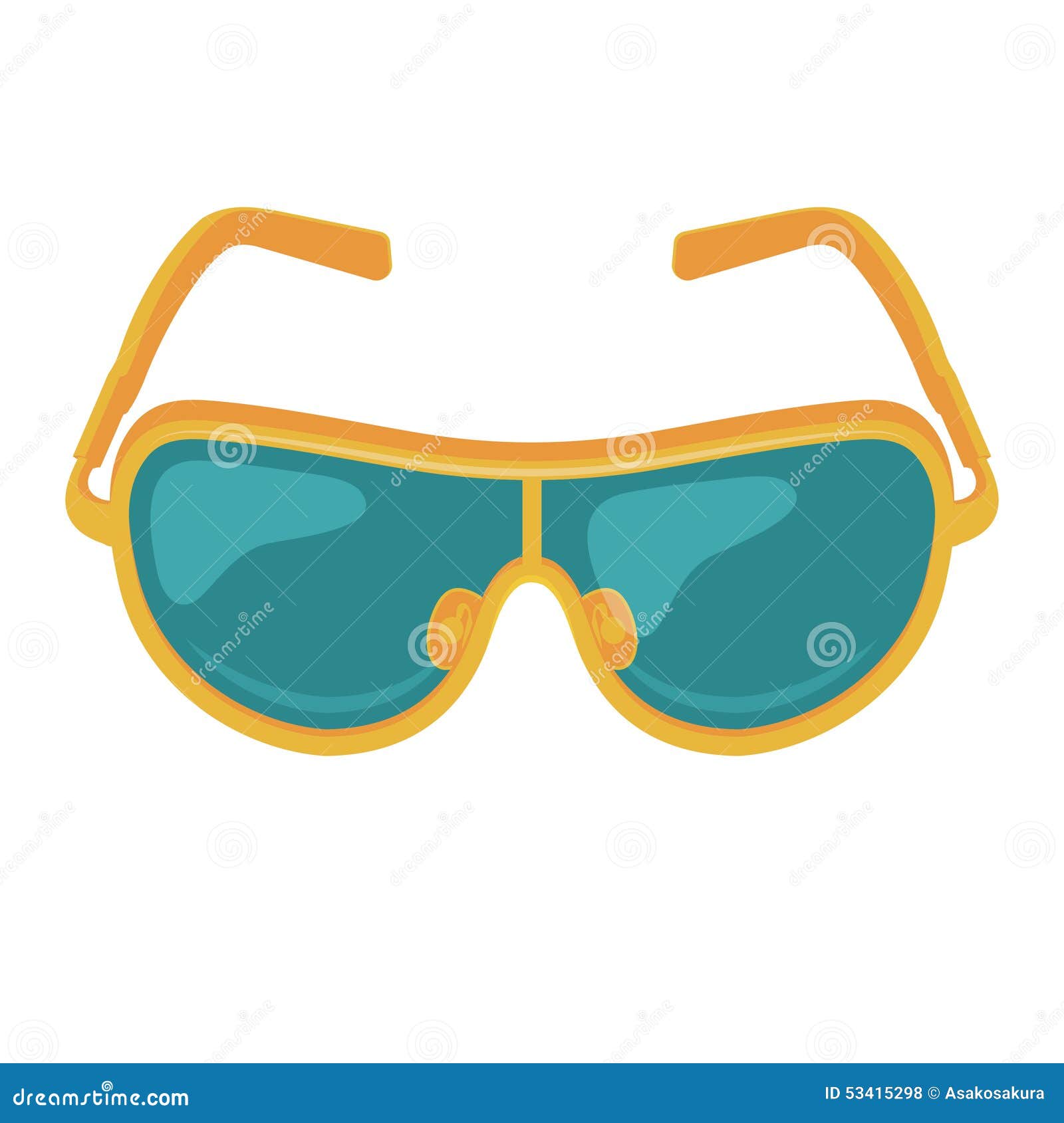 Vector Sunglasses Icon stock vector. Illustration of optic - 53415298