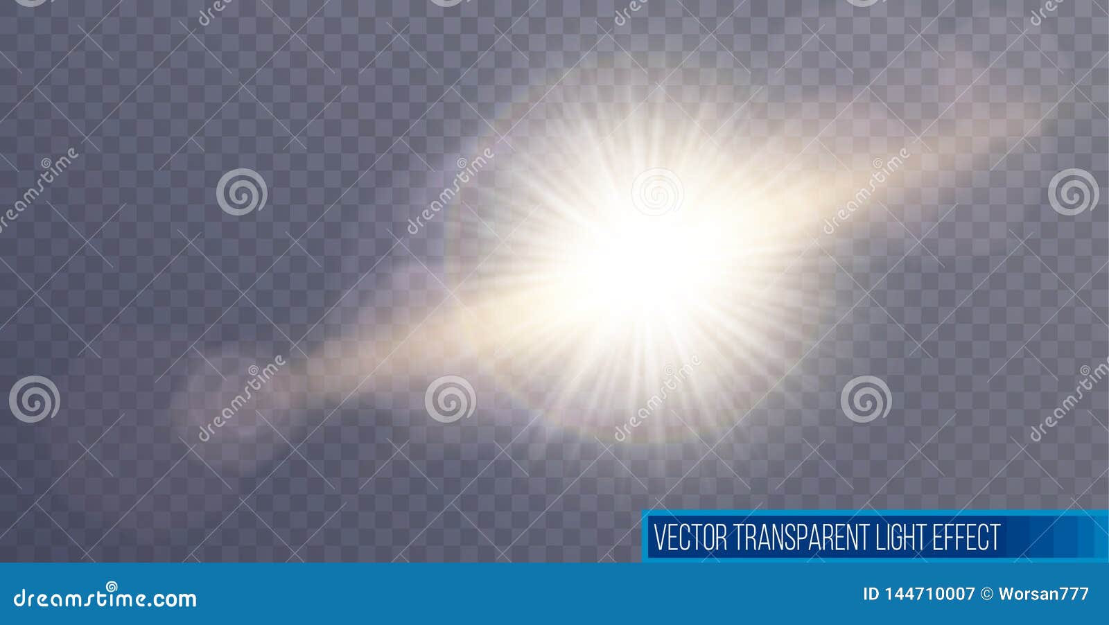 Vector Sunlight Special Lens Flare Light Effect. Sun Flash with Rays ...